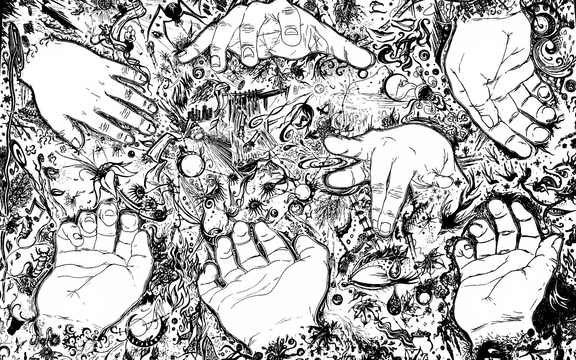 Artistic Hand Drawings – HD Wallpaper for Creative Inspiration ...