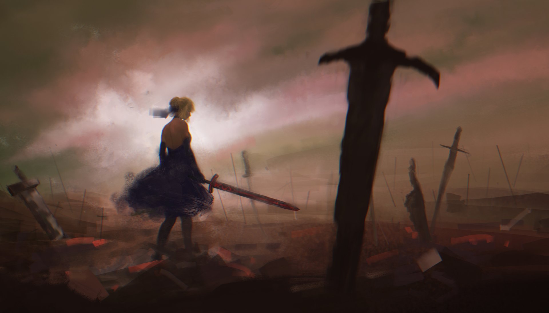 Download Saber (Fate Series) Anime Fate/Zero HD Wallpaper