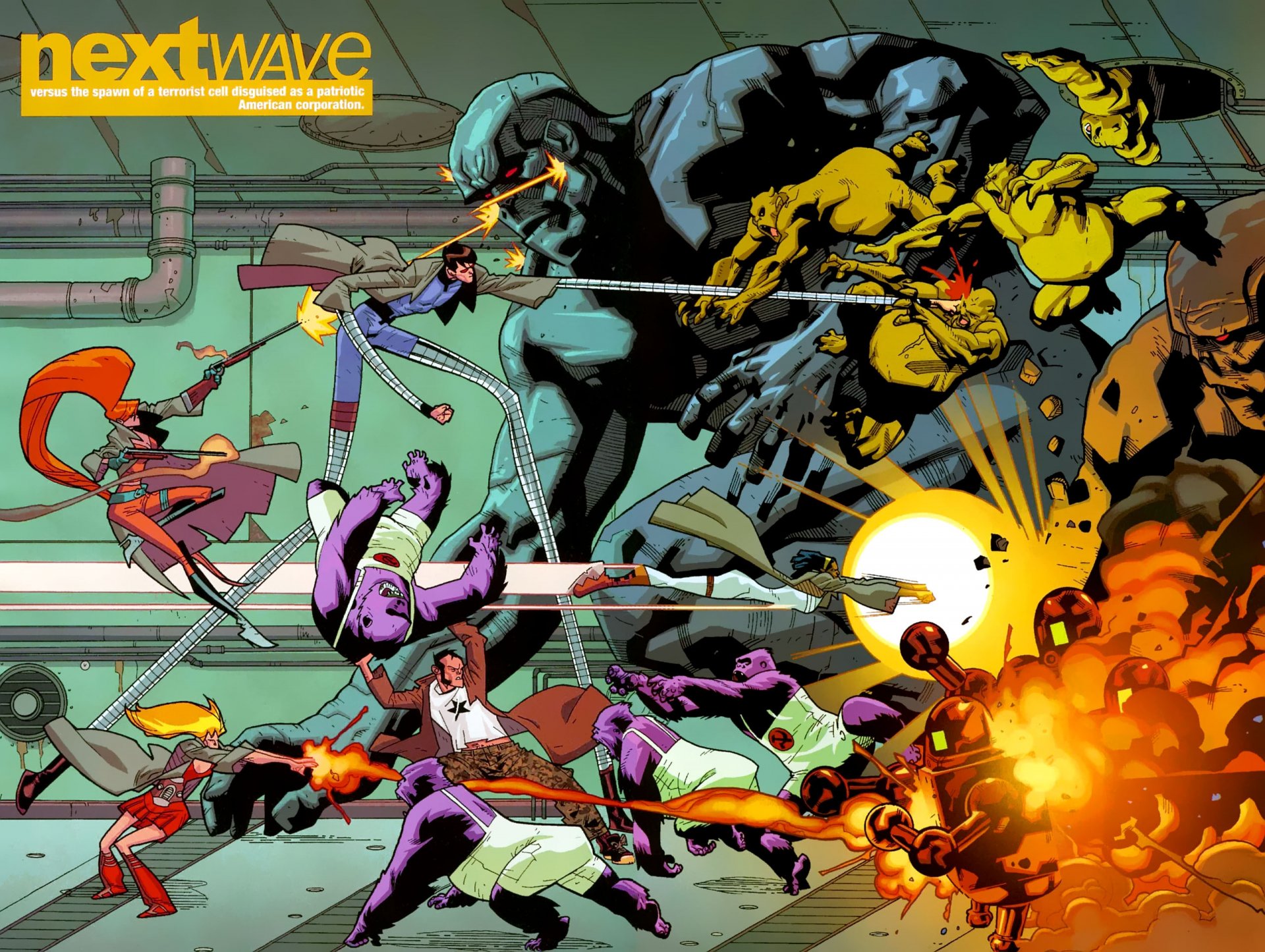 Download Comic Nextwave HD Wallpaper