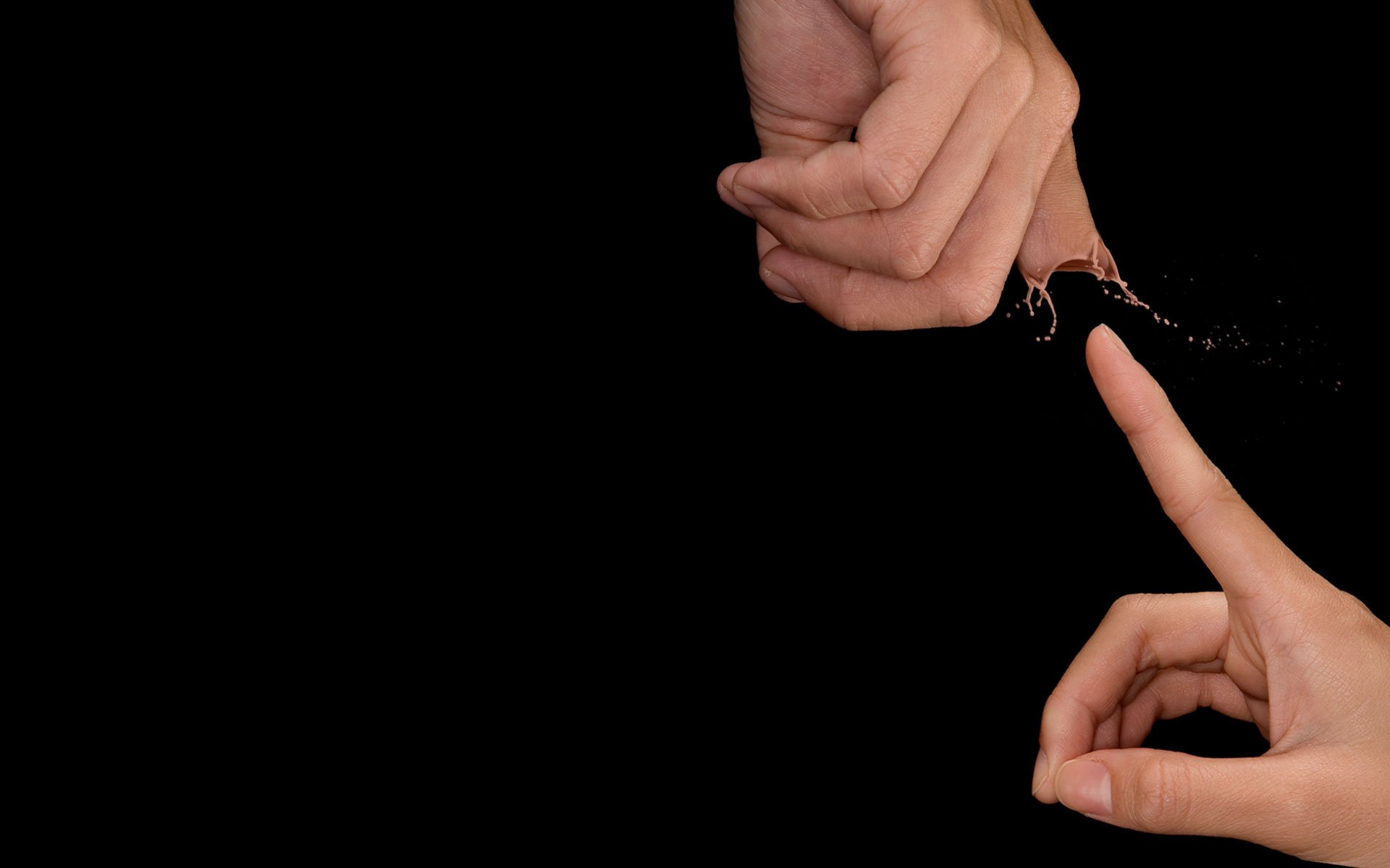 Artistic Touch: HD Human Finger Connection