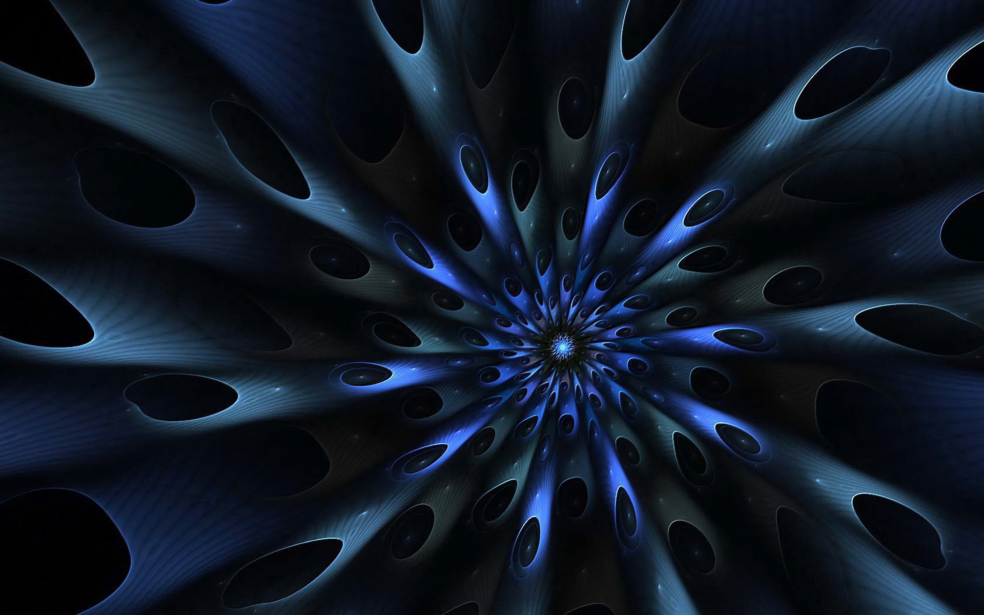 Download Blue Abstract Fractal Abstract Blue HD Wallpaper