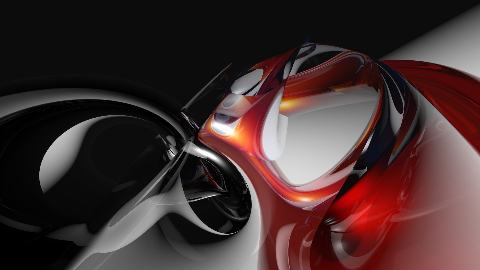 Abstract Black CGI: A Striking HD Wallpaper Experience