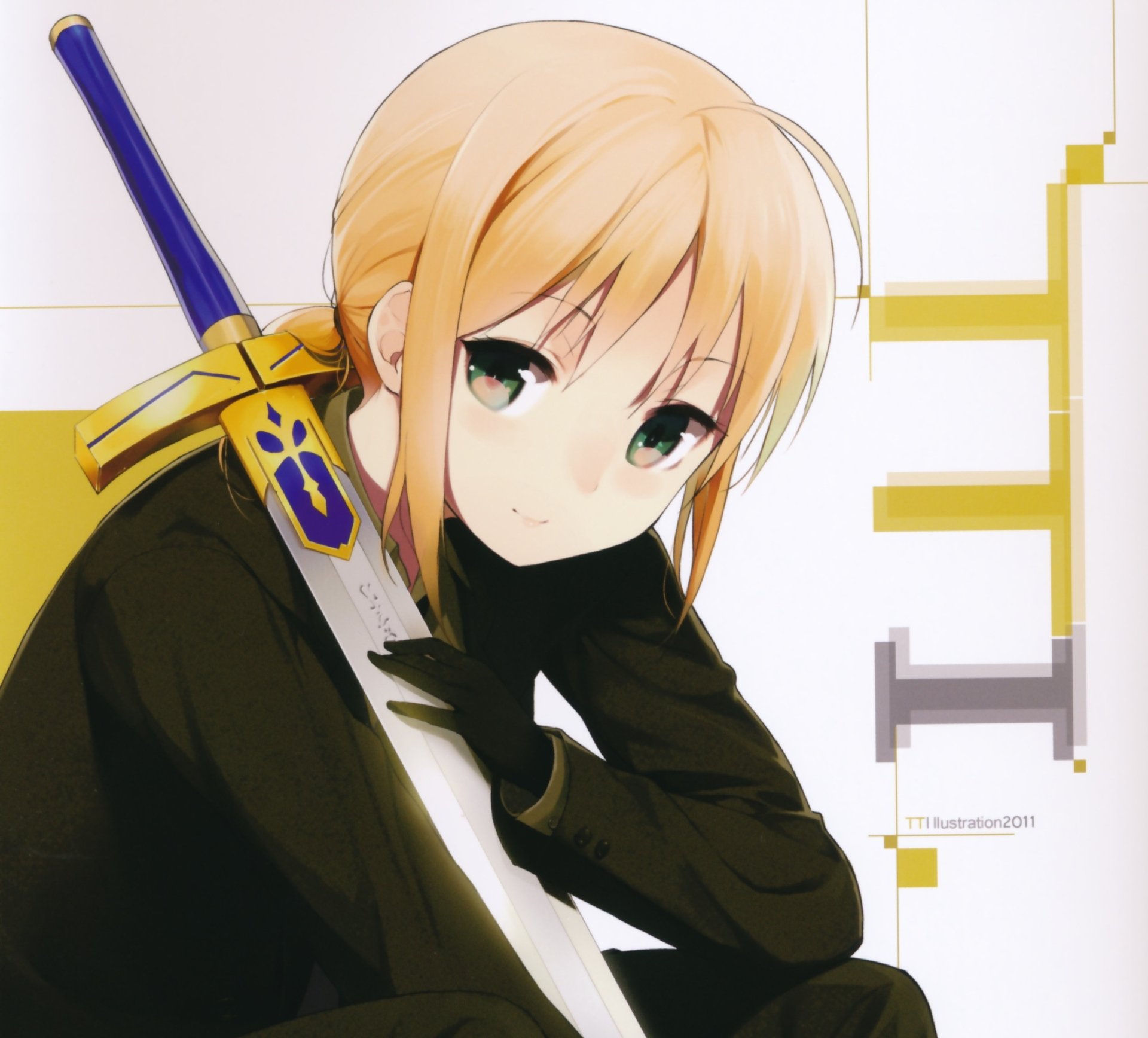 Artoria Pendragon - Saber of Fate/Zero HD Anime Wallpaper by Sasamori ...