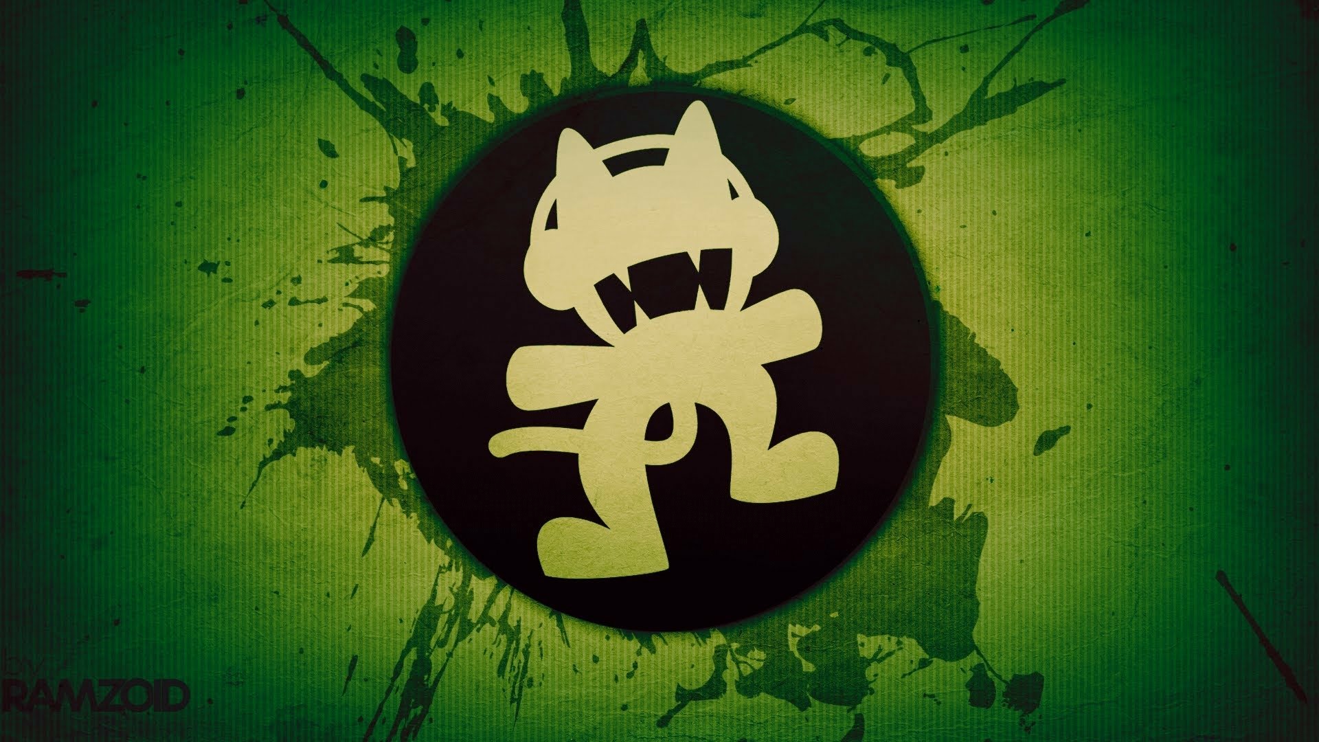Monstercat Logo HD Wallpaper - Vibrant Green Background