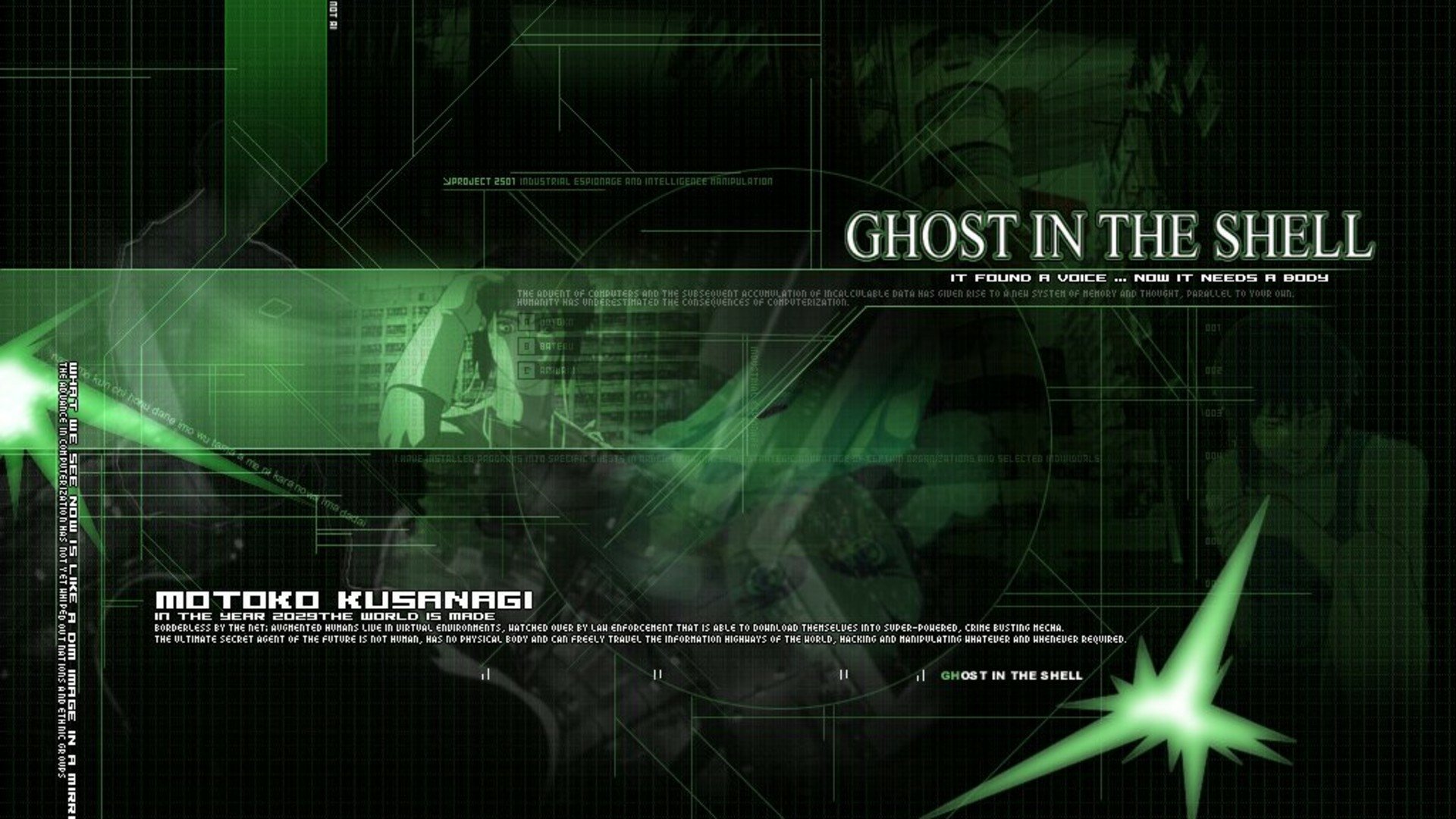 Ghost in the Shell HD Anime Wallpaper: Cybernetic Future Unveiled