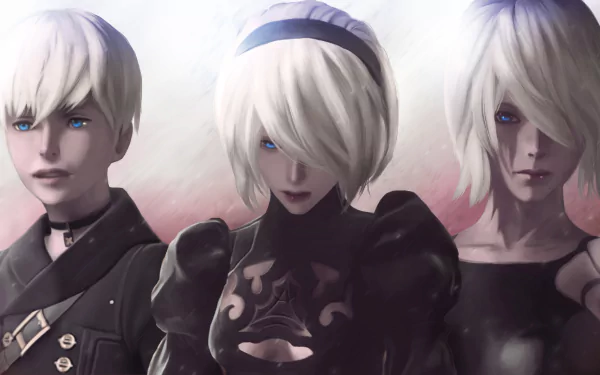 NieR: Automata YoRHa Trio - 4K Ultra HD Wallpaper by Cheryl-Anne