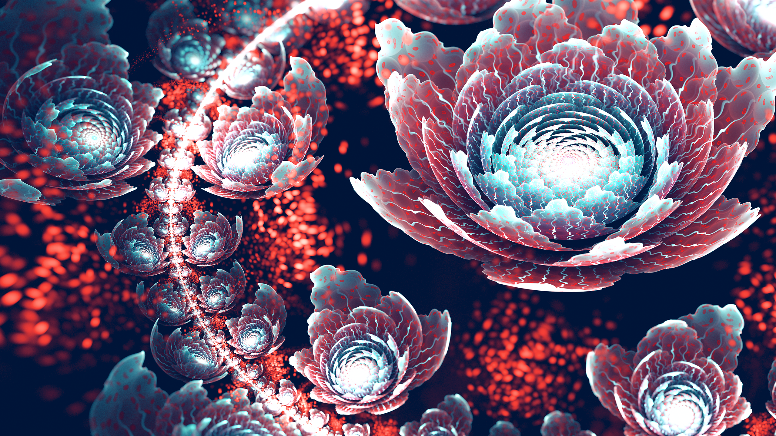 Download Colorful Light Flower Abstract Fractal HD Wallpaper by BoxTail