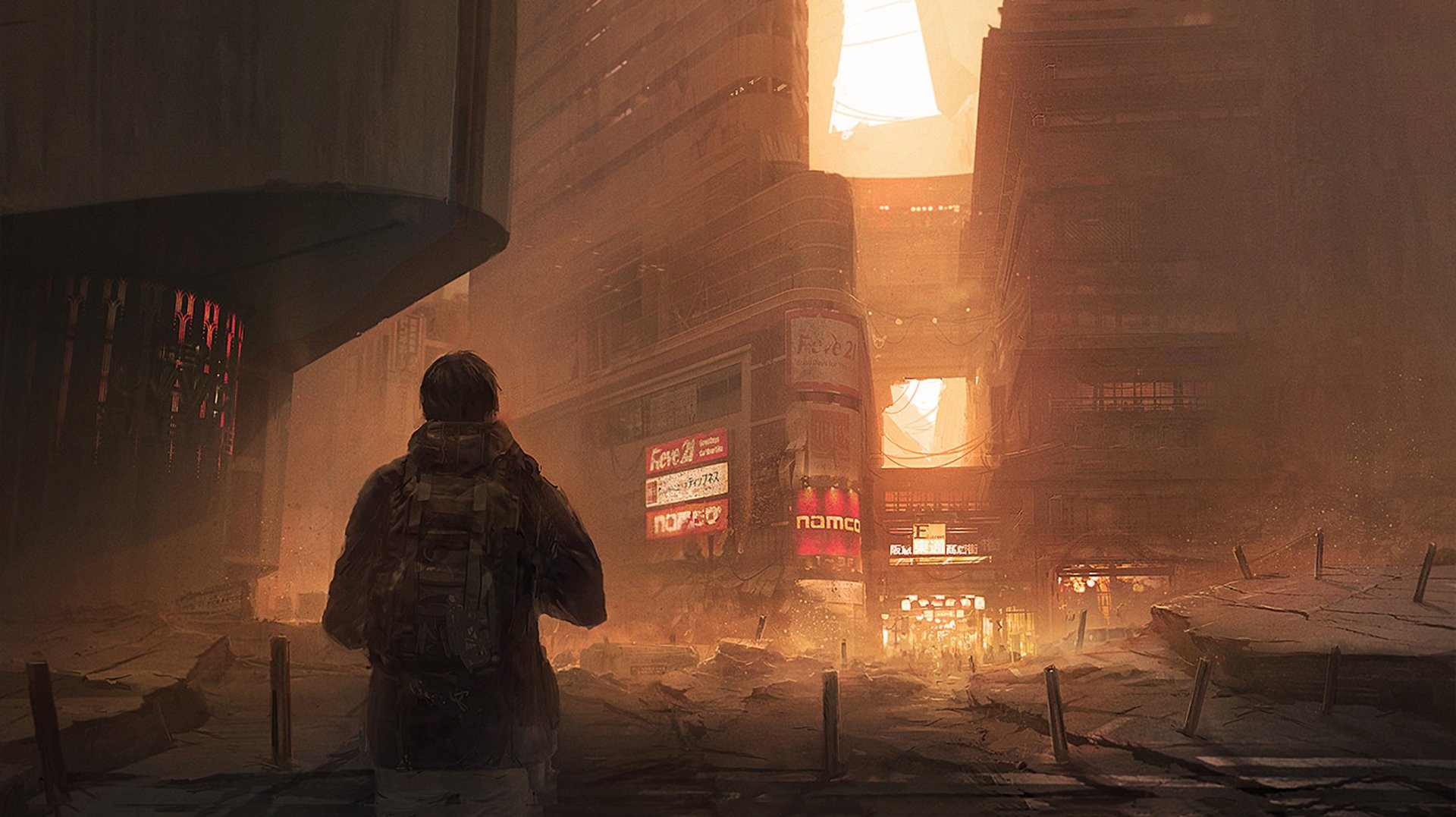 Post-Apocalyptic Sci-Fi HD Wallpaper by Derek Weselake