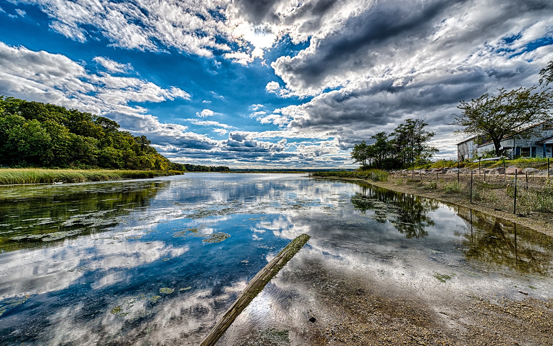 Water Clouds Nature Hdr