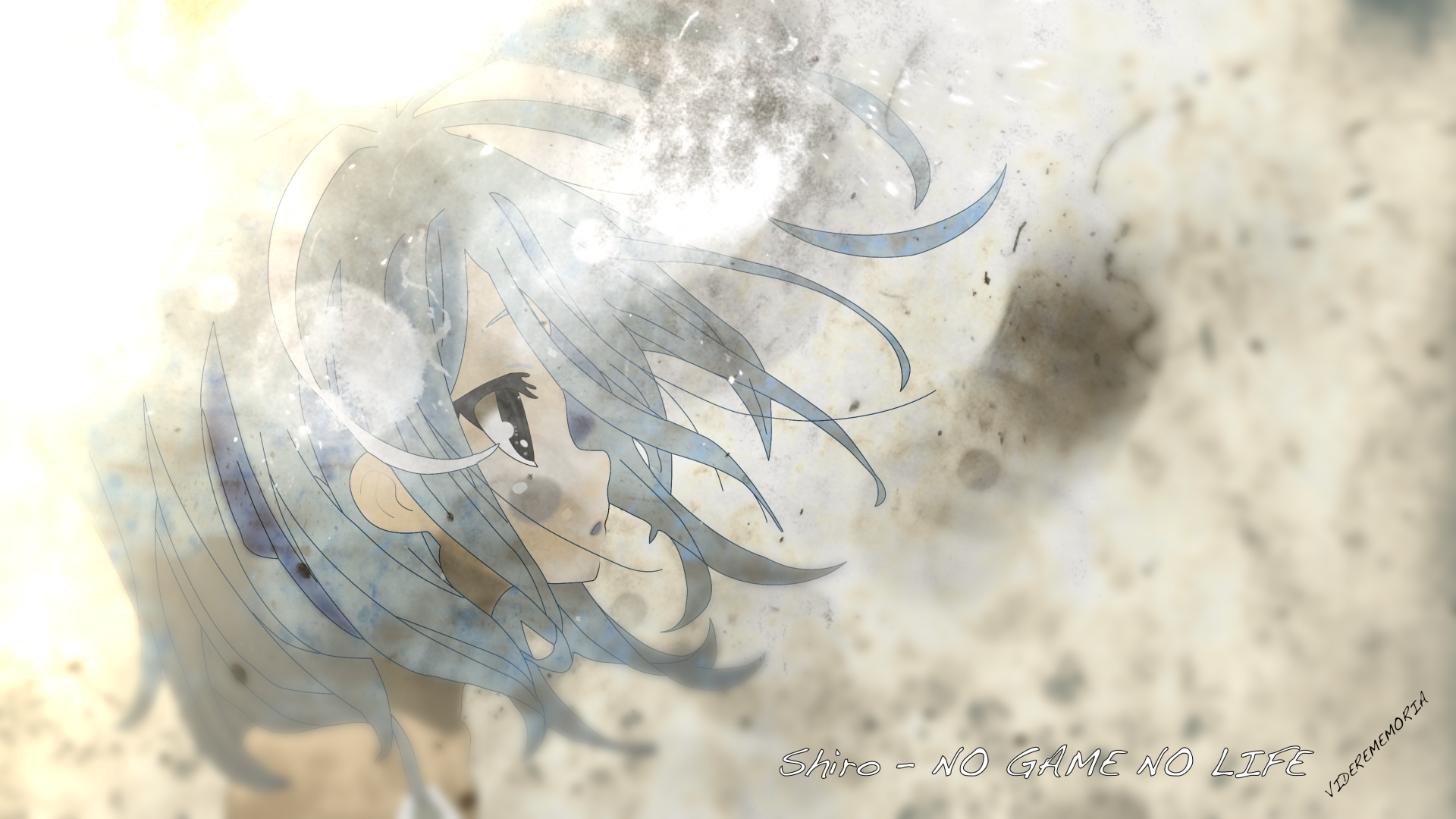 Shiro (Grunge Wallpaper) by VidereMemoria