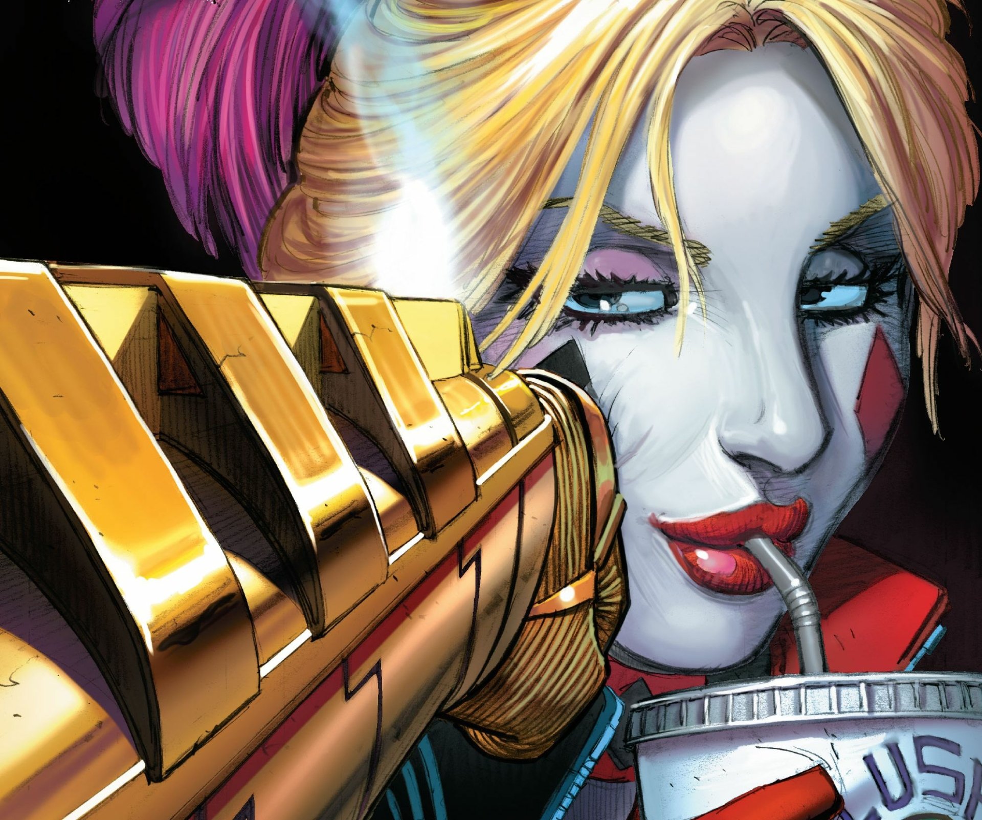 Download Comic Harley Quinn HD Wallpaper | 1987x1658 | Wallpaper Abyss