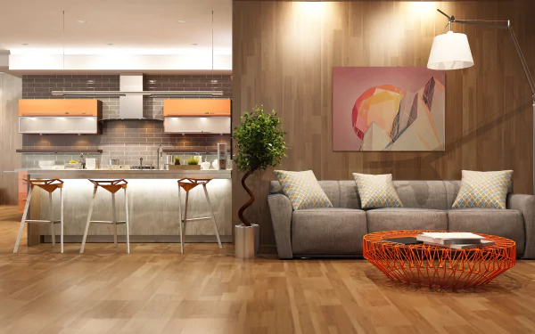 Download Furniture Living Room Man Made Room HD Wallpaper