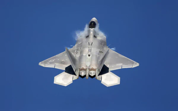 HD Military Wallpaper: Lockheed Martin F-22 Raptors in Flight