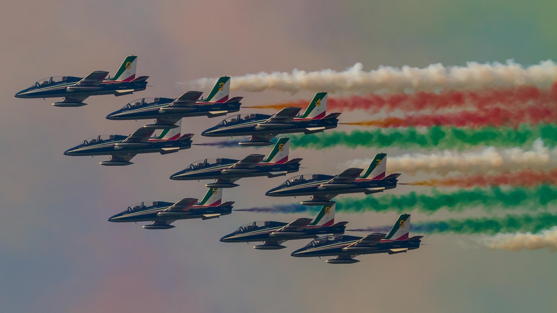 Military Jet Squadron Soars with Smoke Trails at Epic Air Show – HD ...