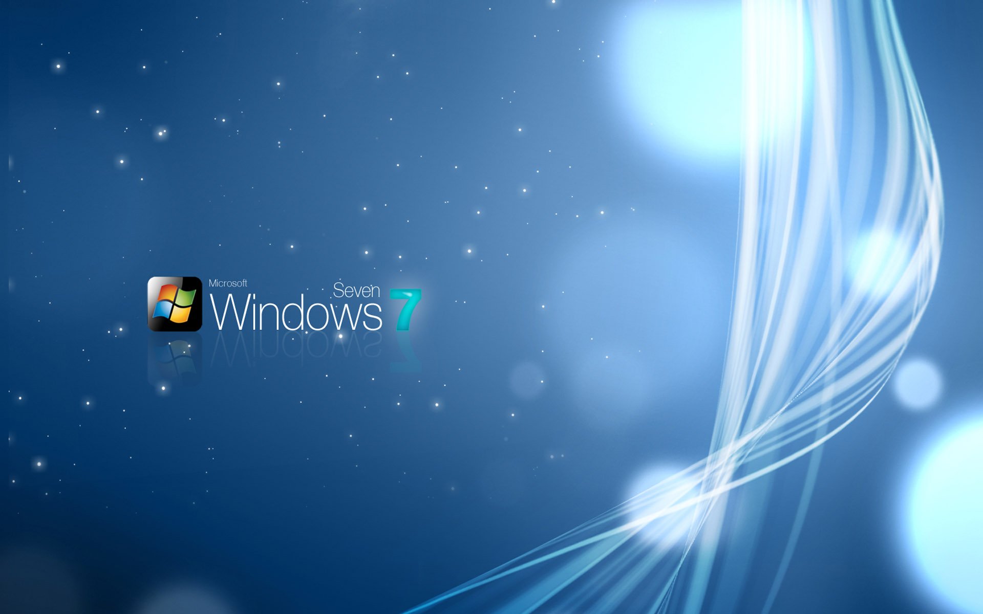 Download Wave Star Logo Microsoft Windows Technology Windows 7 HD Wallpaper