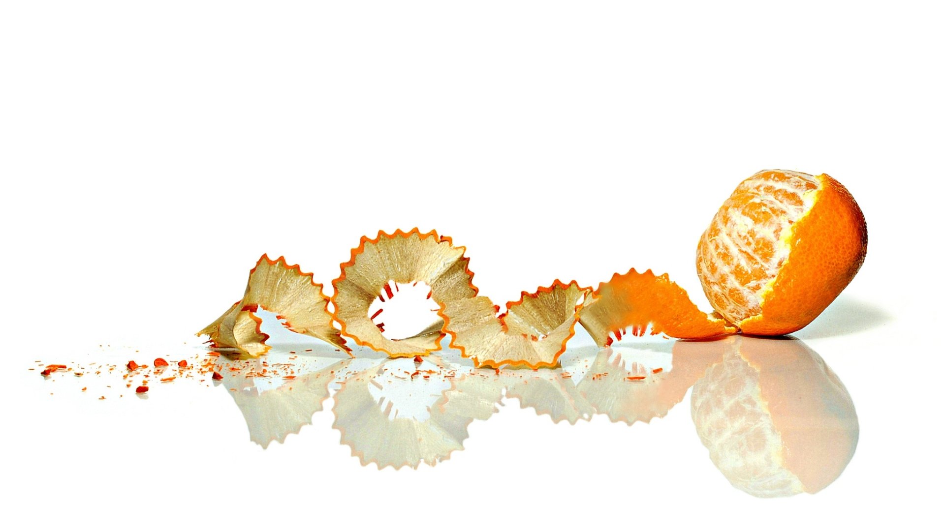 Download Mandarin Reflection Fruit Photography Manipulation HD Wallpaper