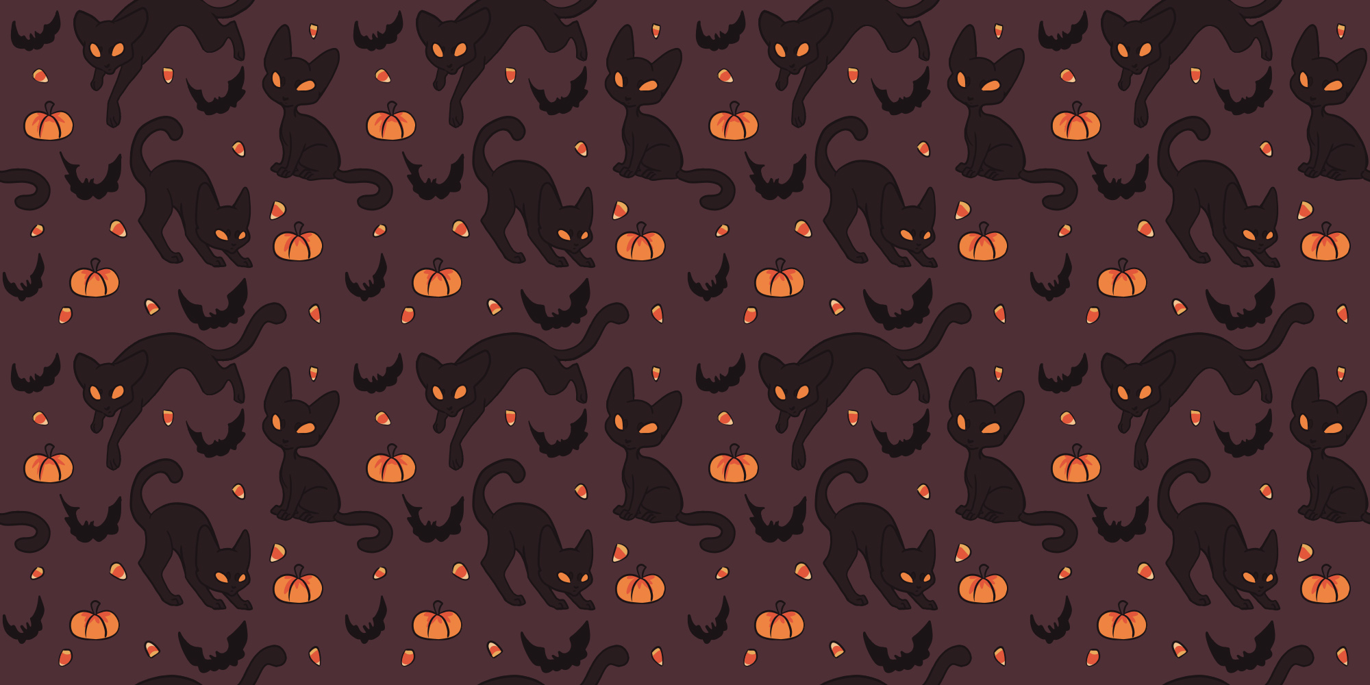 Halloween Cats Wallpaper Halloween Black Cat Background | AI Generated