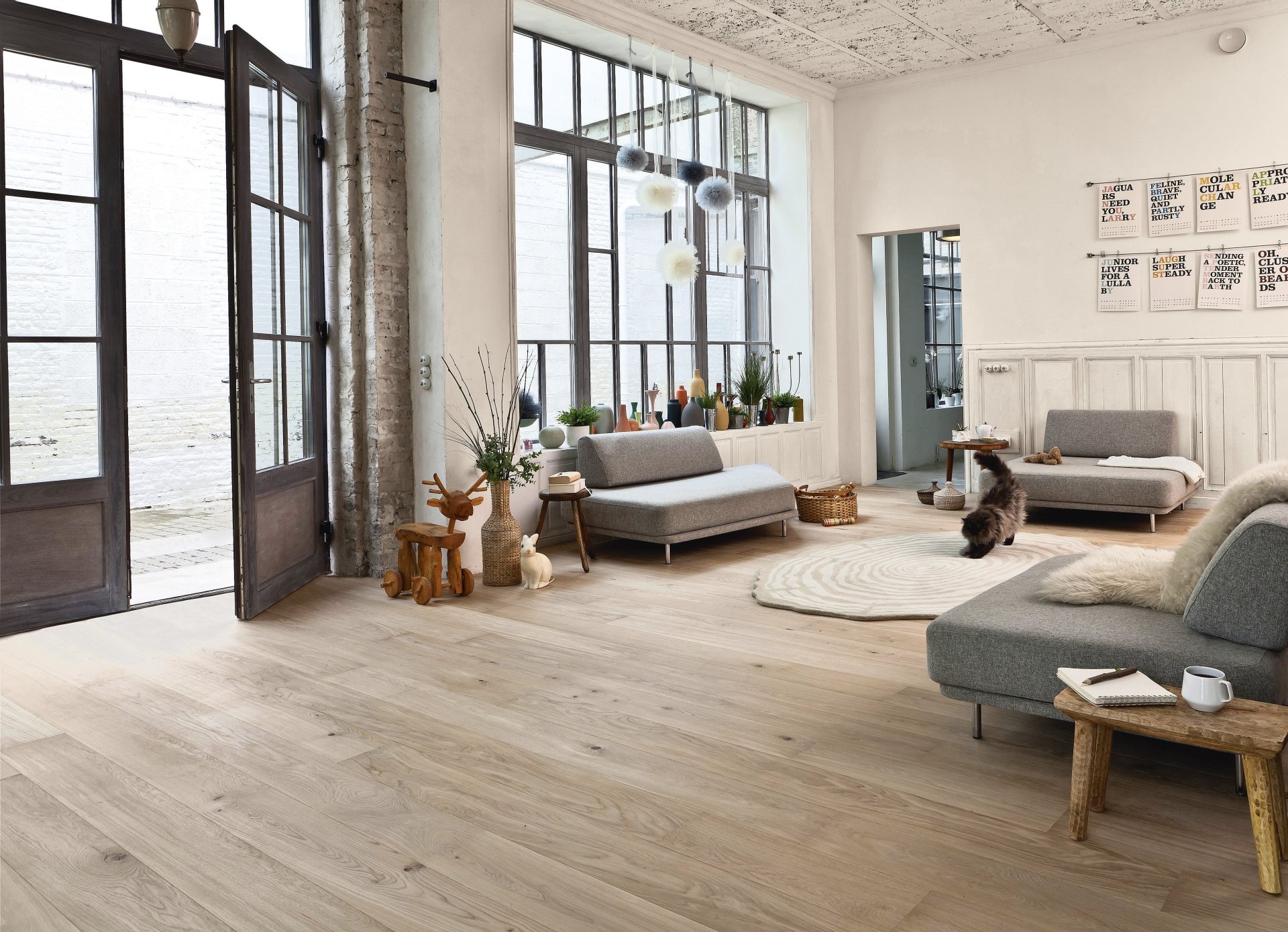 Cozy Cat Haven: Modern Living Room in 4K Ultra HD | 5046x3654 ...