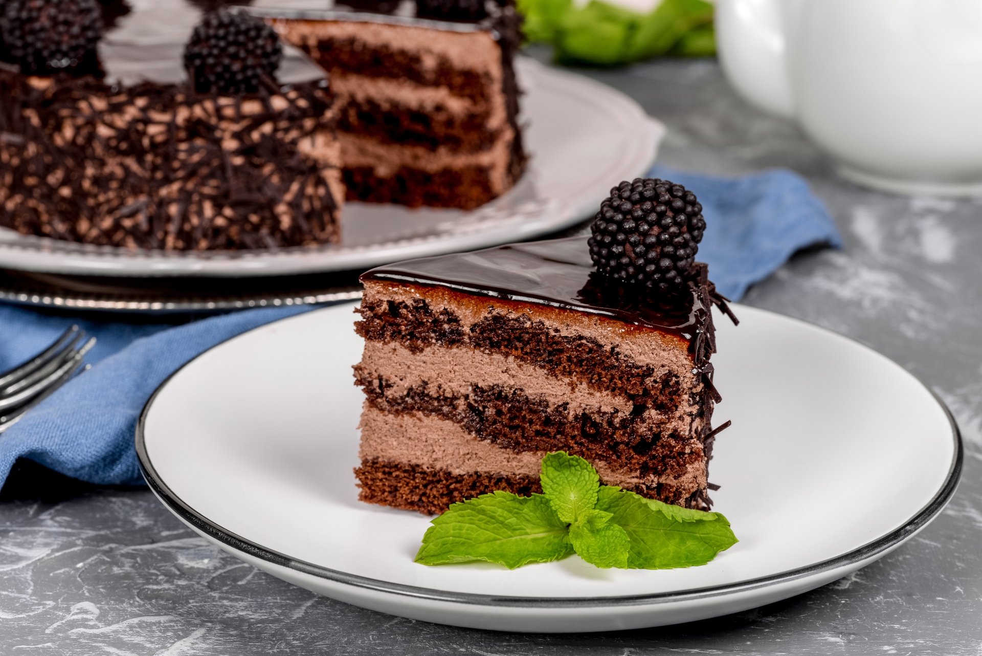 Decadent Chocolate Cake Delight – 4K Ultra HD Pastry Perfection ...