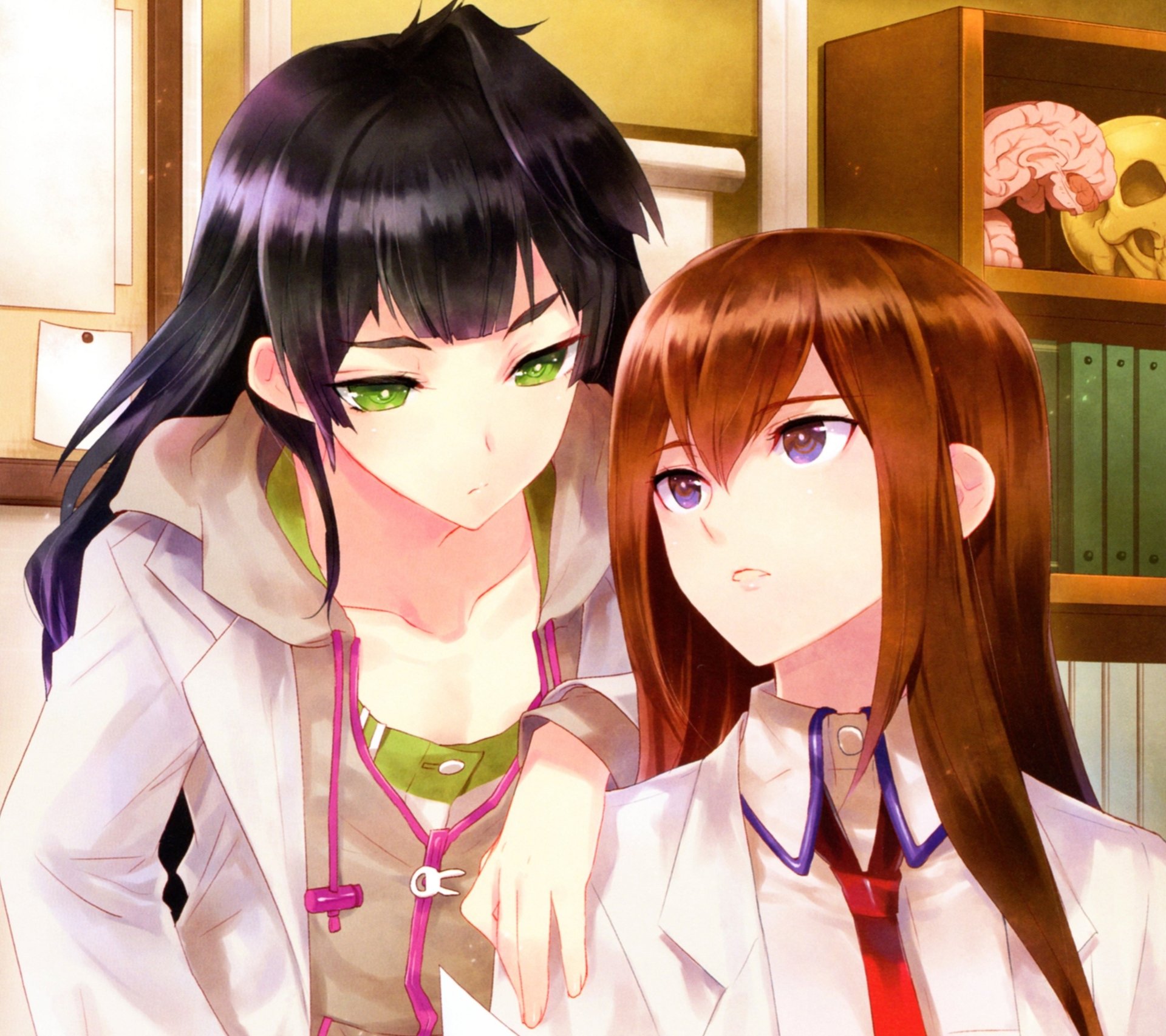 Steins;Gate Icons: Maho & Kurisu in 4K Ultra HD Anime Portrait by ...