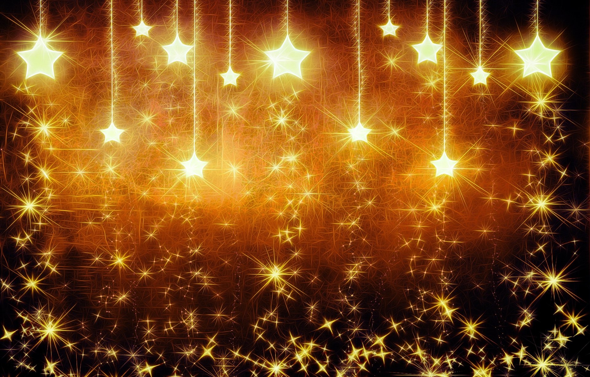 Radiant Orange Starfall – 4K Ultra HD Abstract Light Wallpaper ...