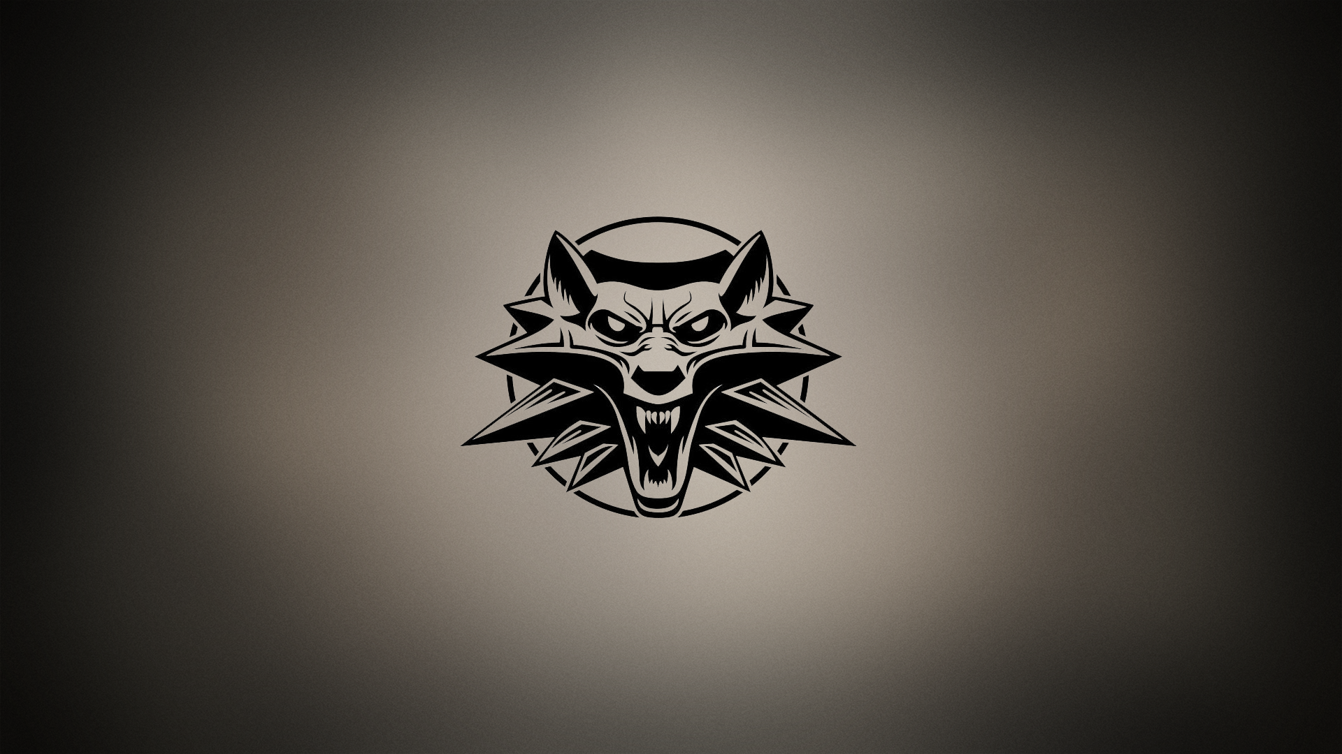 The Witcher HD: Legendary Wolf Emblem Wallpaper by darkstreet89