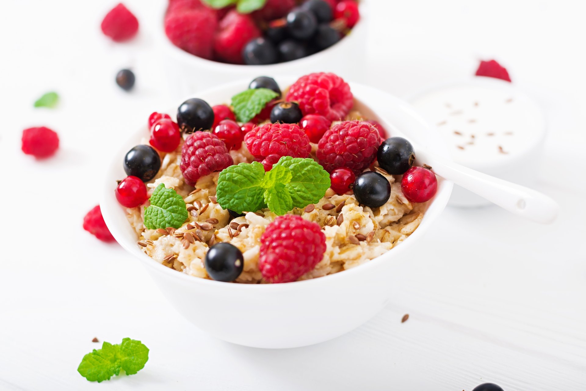 Download Muesli Blueberry Raspberry Berry Still Life Food Breakfast 4k ...