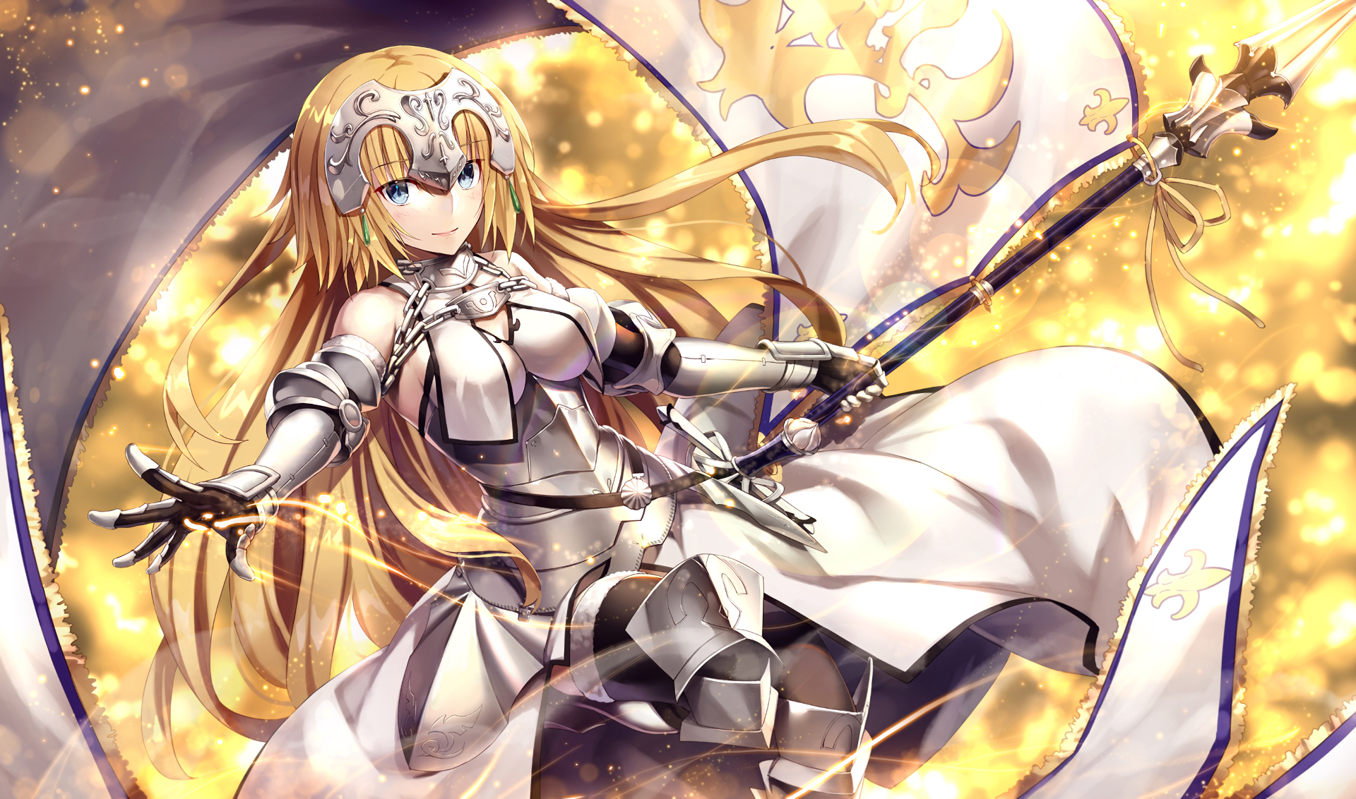 Jeanne d'Arc Shines Bright – HD Fate/Grand Order Anime Wallpaper