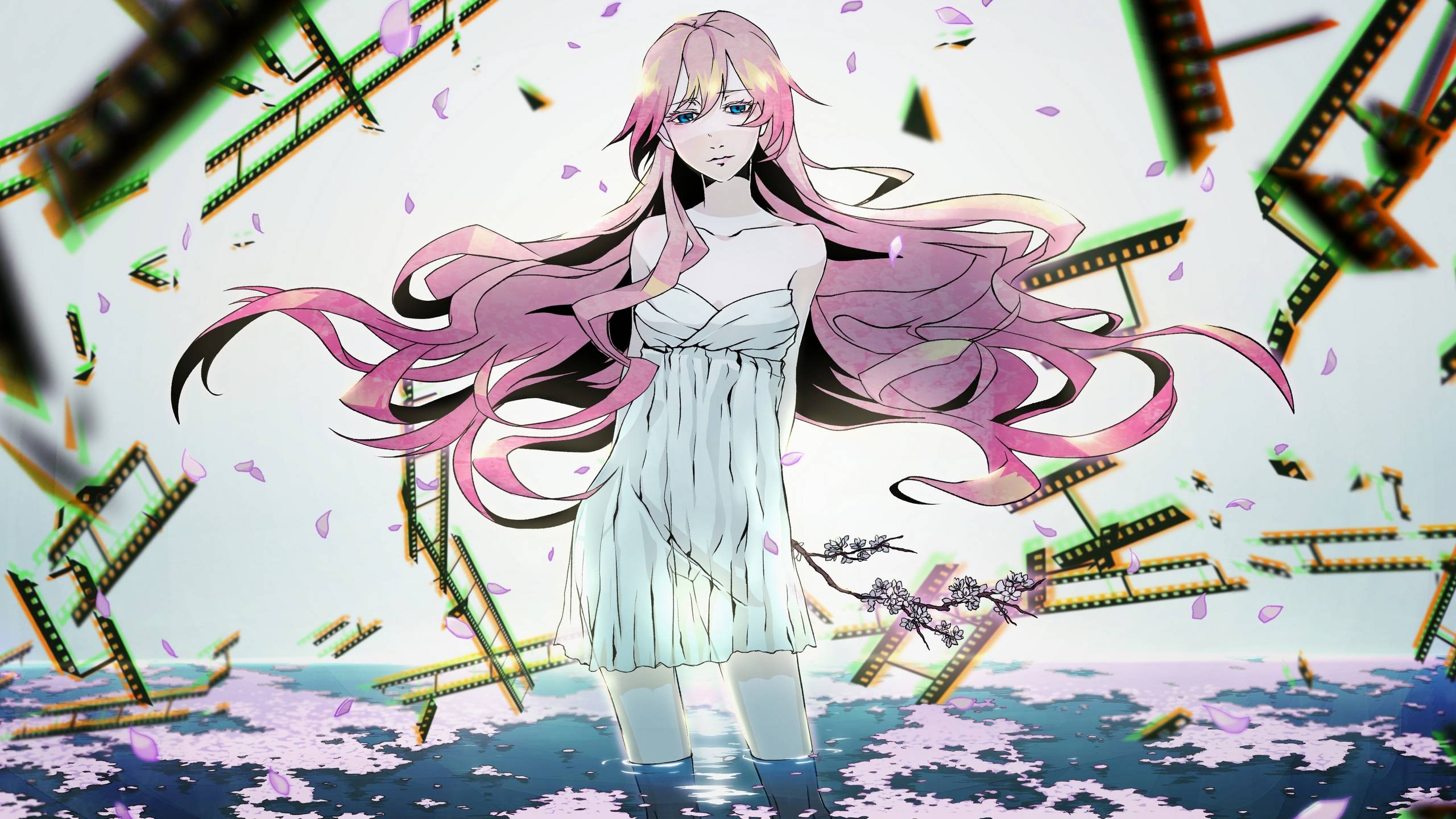 Download Luka Megurine Pink Hair Anime Vocaloid HD Wallpaper