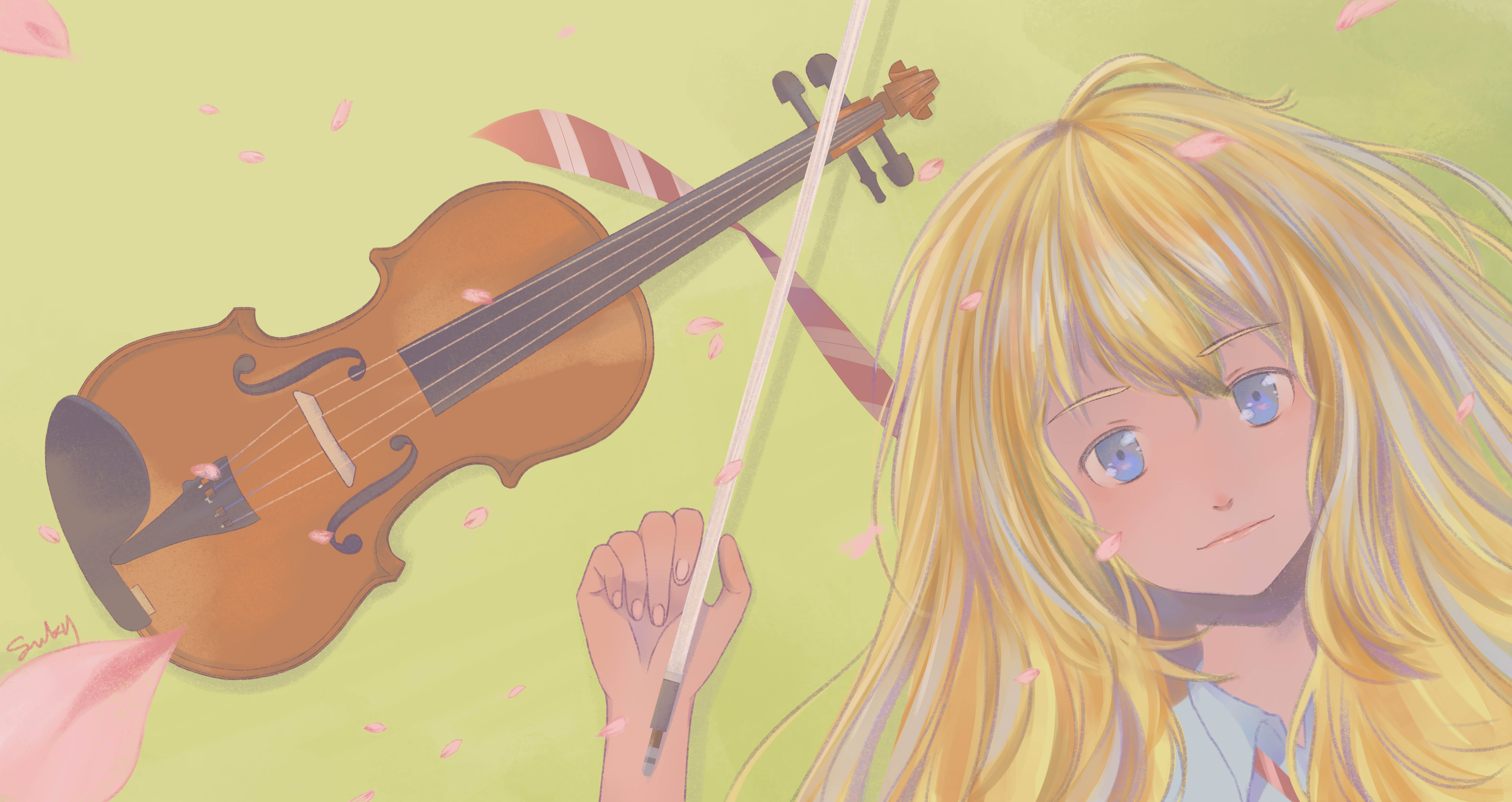 Ylia Violin Music Wallpaper New Nanairo Symphony Coalamode. Shigatsu