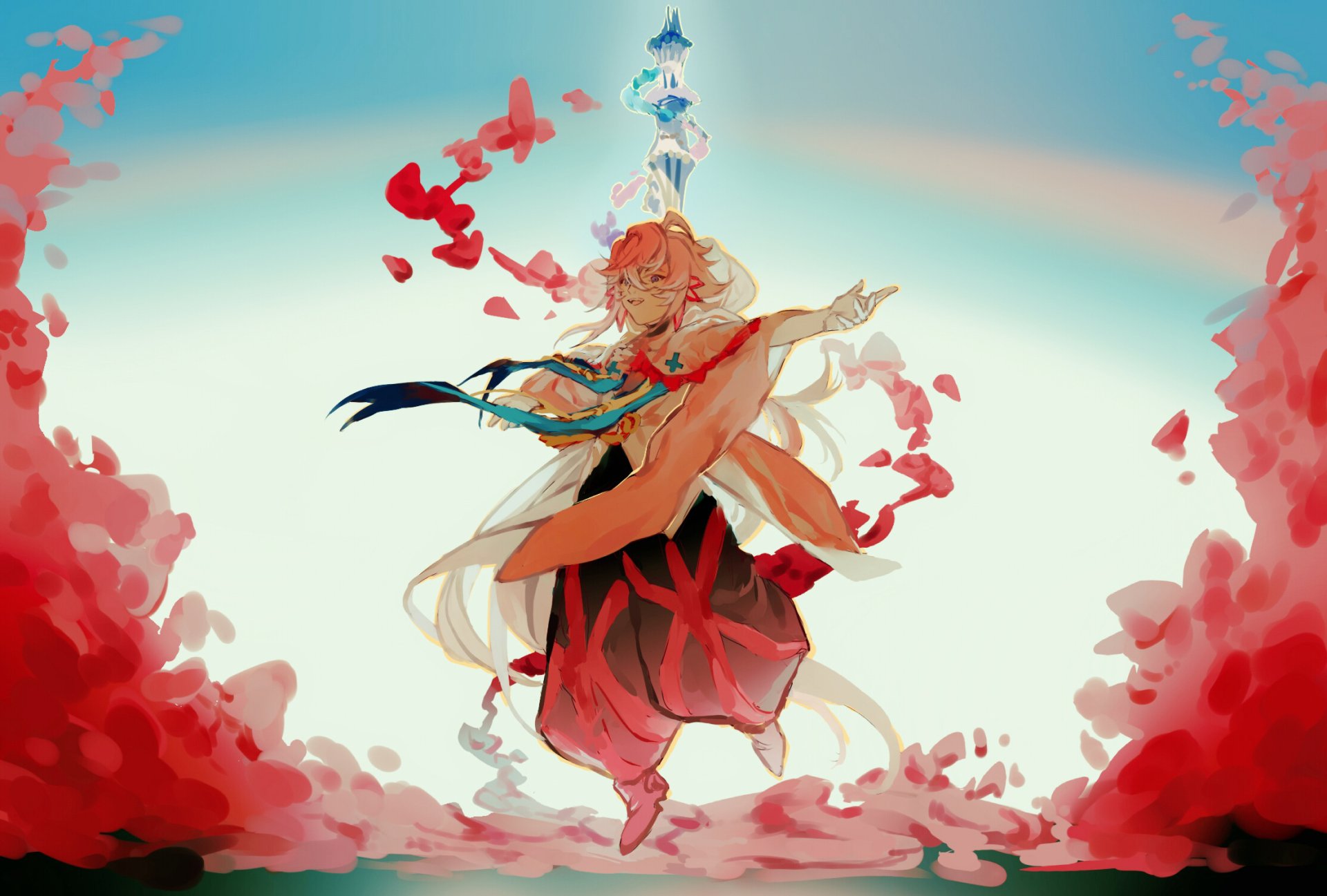 Merlin — Blossoms of Arcana (Fate/Grand Order) HD Wallpaper by 梅干小鱼寿司卷 ...