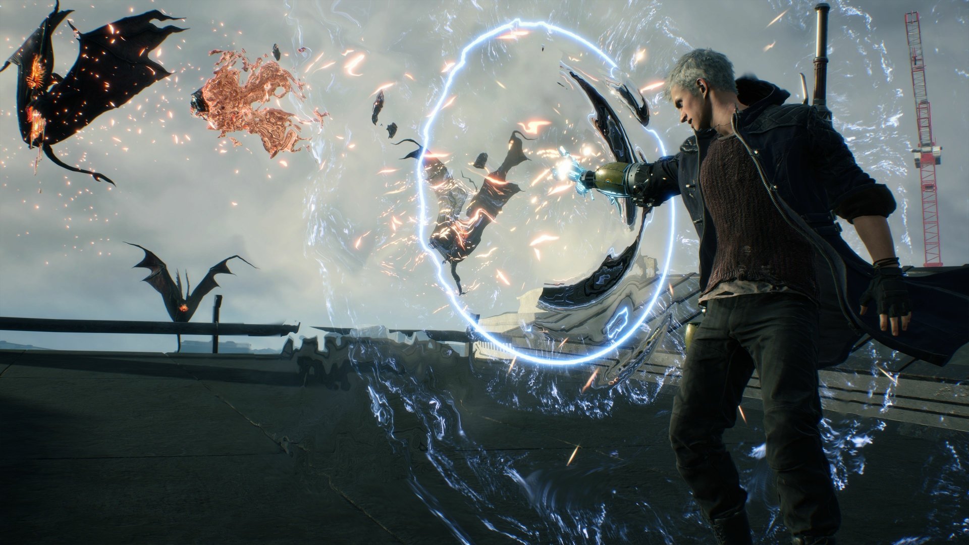 Nero Strikes Back: Devil May Cry 5 4K Ultra HD Epic Action Wallpaper