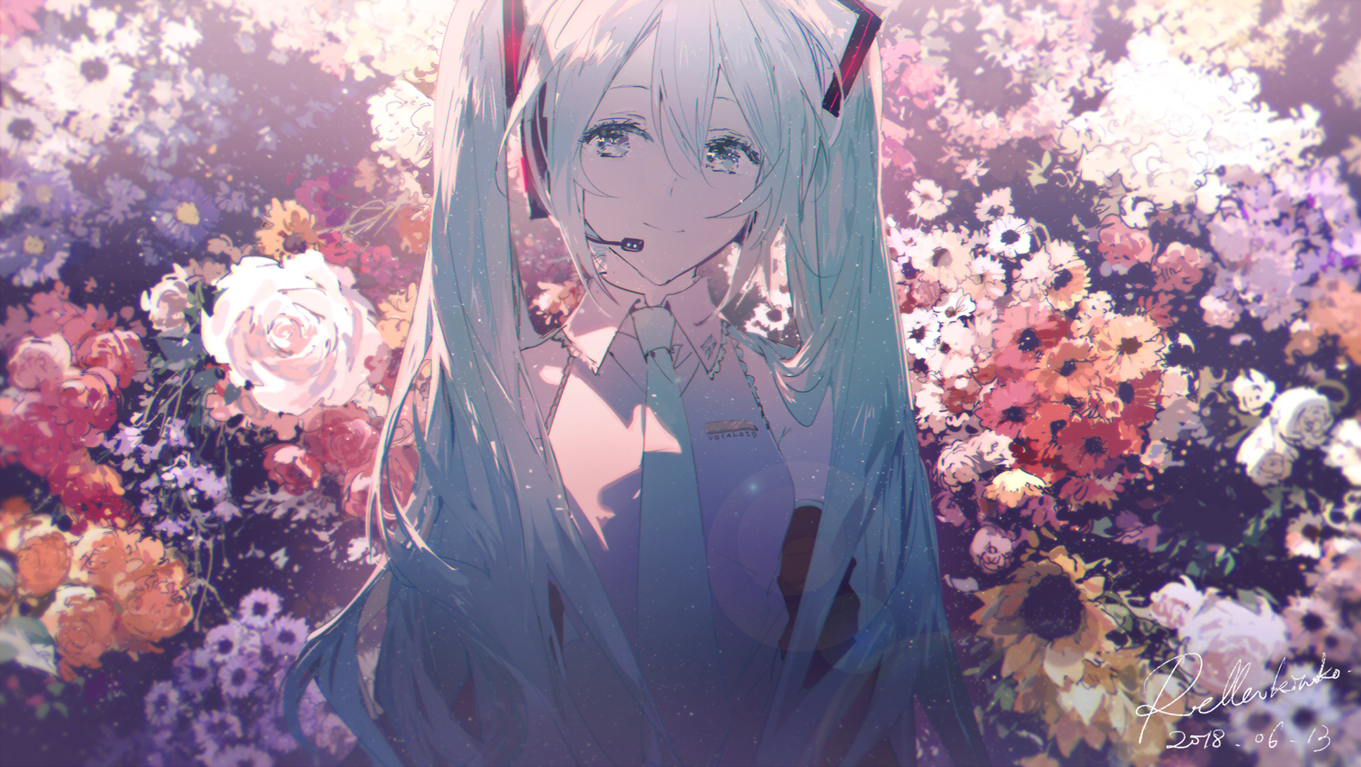 Download Hatsune Miku Anime Vocaloid HD Wallpaper by Rella