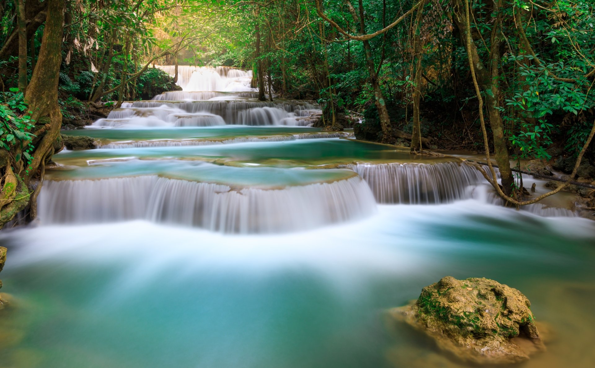 Download River Nature Waterfall 4k Ultra HD Wallpaper