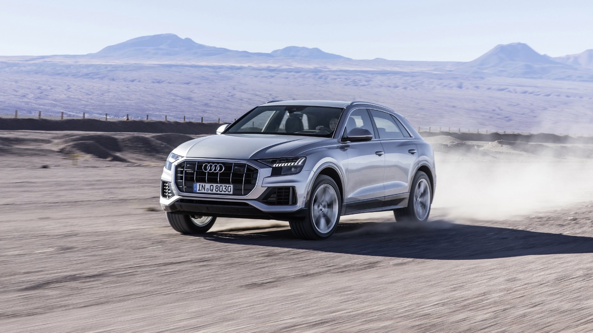 Download Silver Car SUV Car Audi Vehicle Audi Q8 4k Ultra HD Wallpaper
