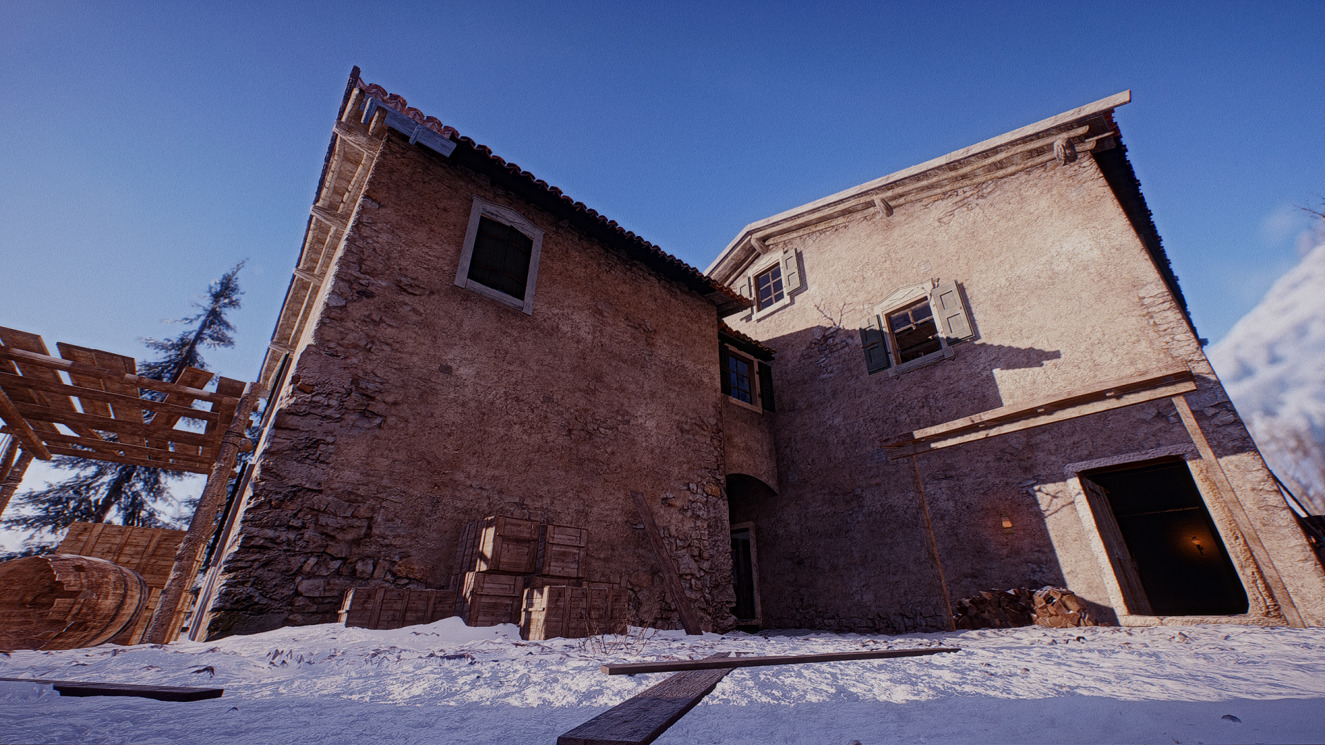 Download House Snow Video Game Battlefield 1 HD Wallpaper by FLX-II