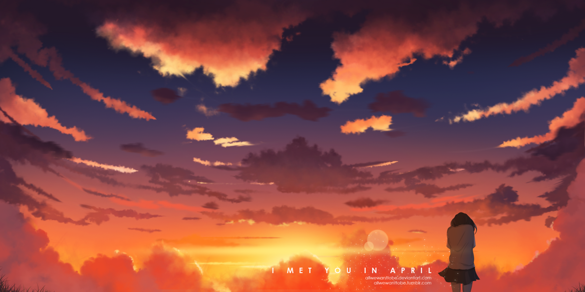 Anime Sunset Clouds: Original HD Wallpaper Delight by Ian Lagare