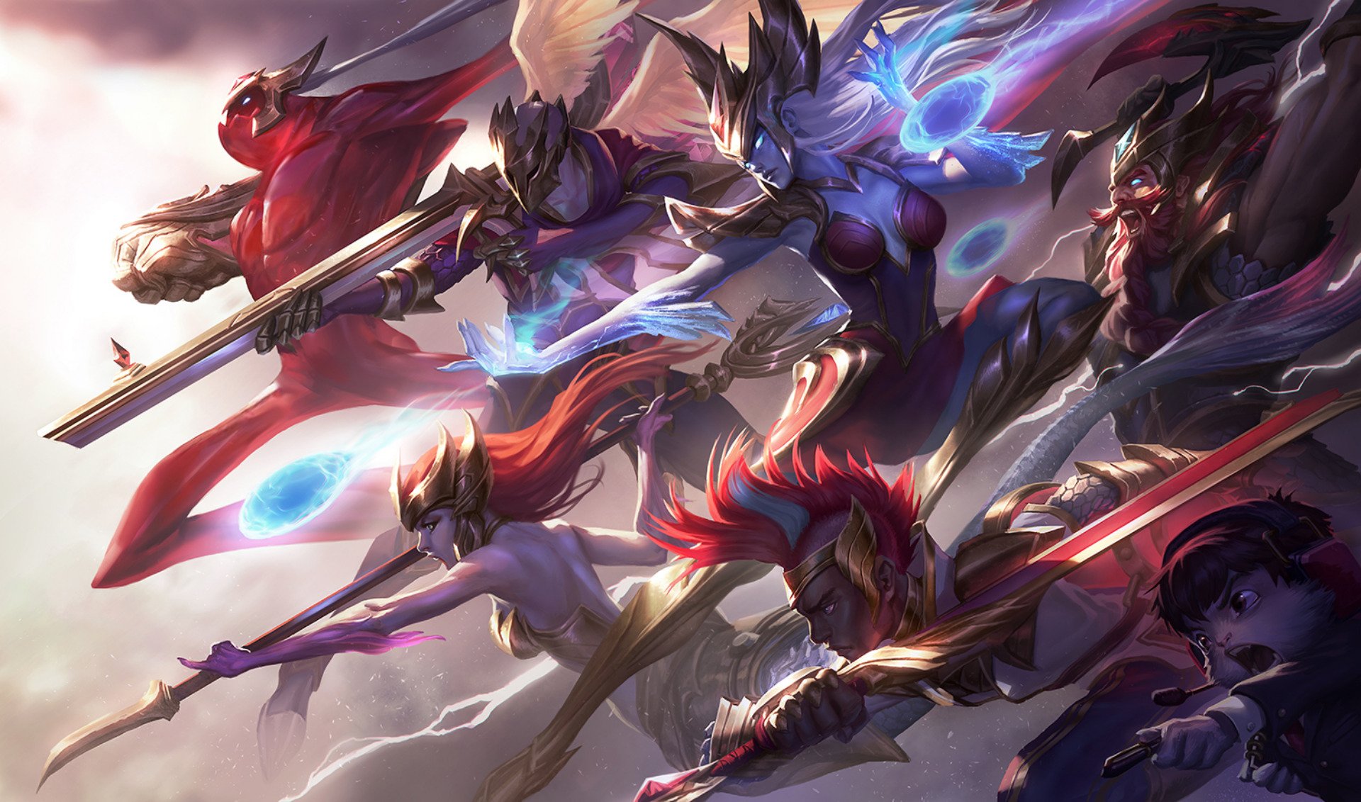 League of Legends Legends Unite: Ekko, Jhin, Nami & More HD Wallpaper ...