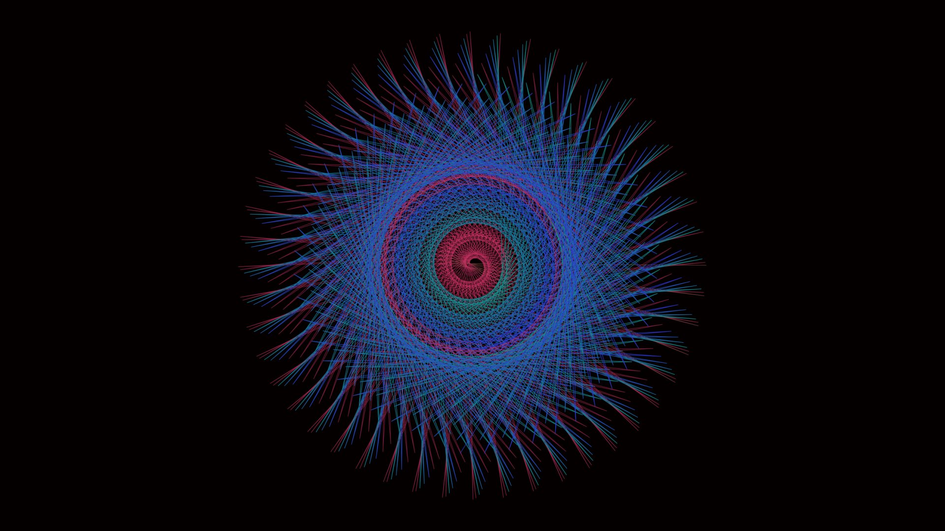 Blue and Red Snail Fractal by lonewolf6738