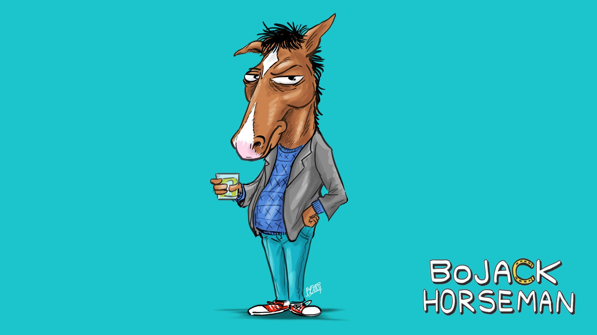 Download TV Show BoJack Horseman HD Wallpaper | 1920x1080 | Wallpaper Abyss