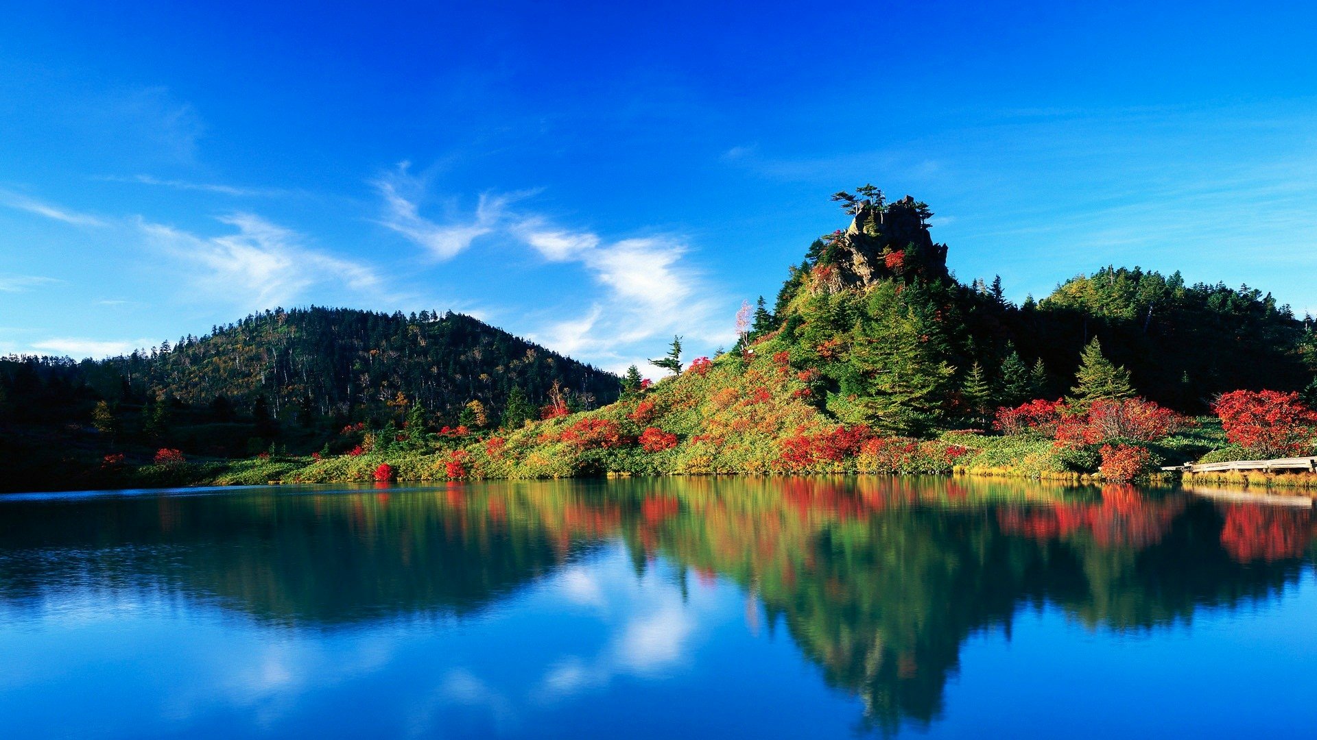 Download Lake Japan Fall Nature Reflection HD Wallpaper | 1920x1080 ...