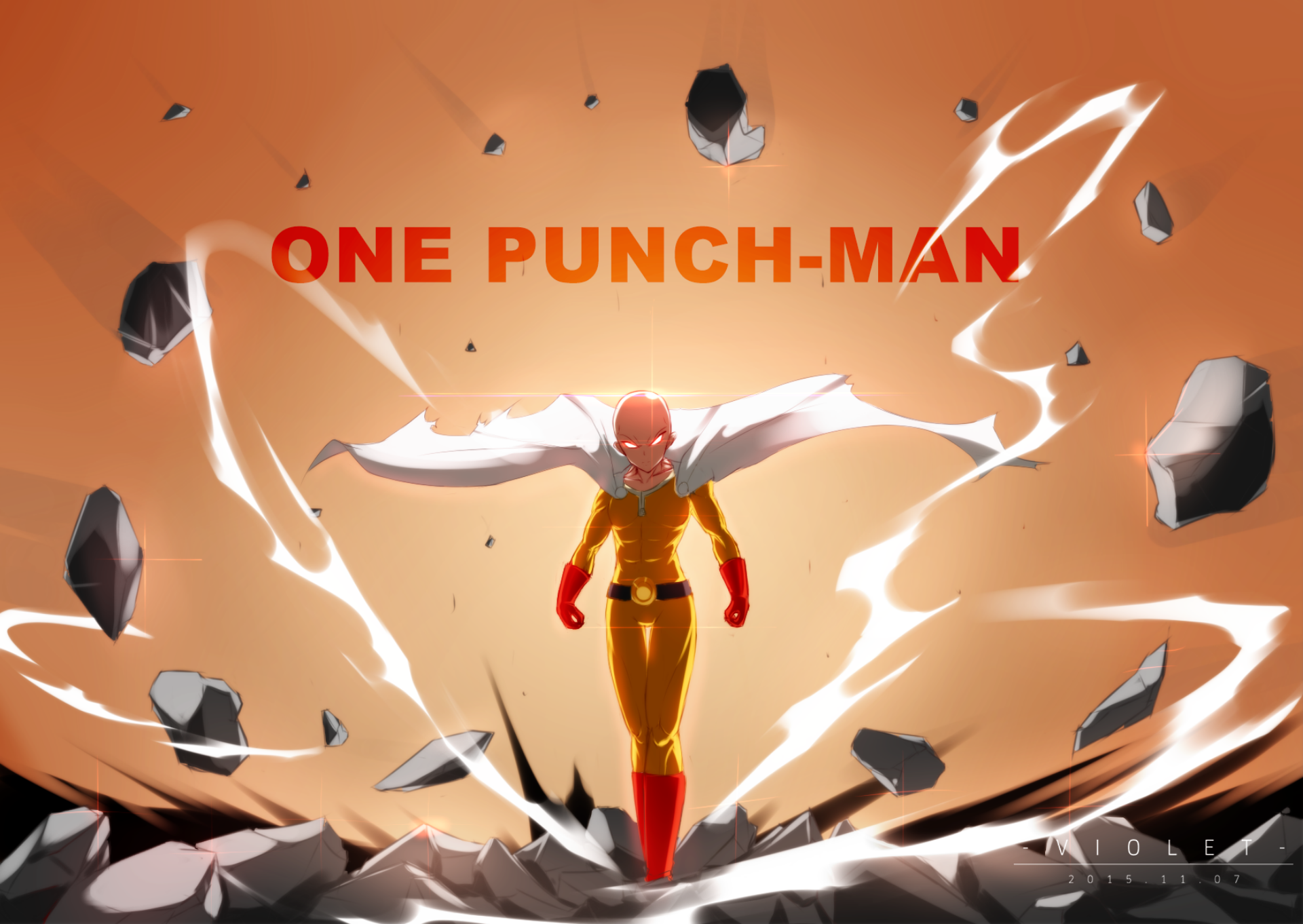 Dynamic Saitama HD Wallpaper by VIOLETSANG
