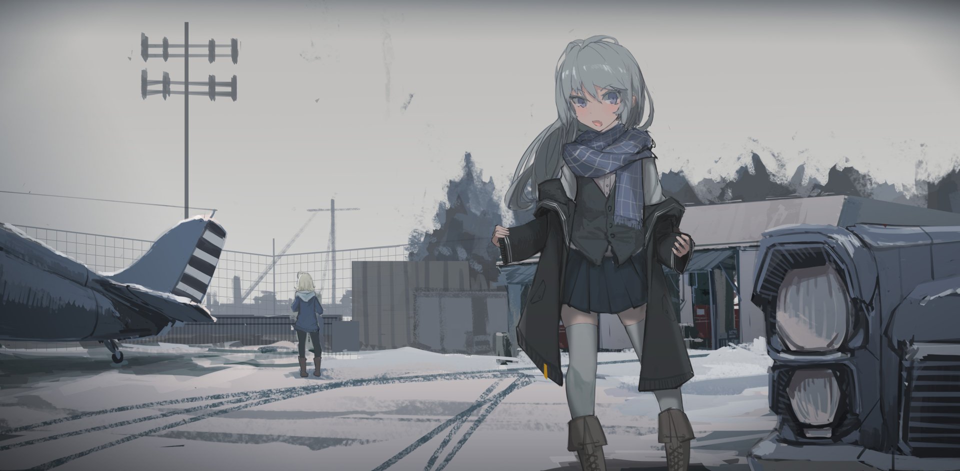 Download Soldier Snow Winter Anime Original Winter Anime HD Wallpaper ...