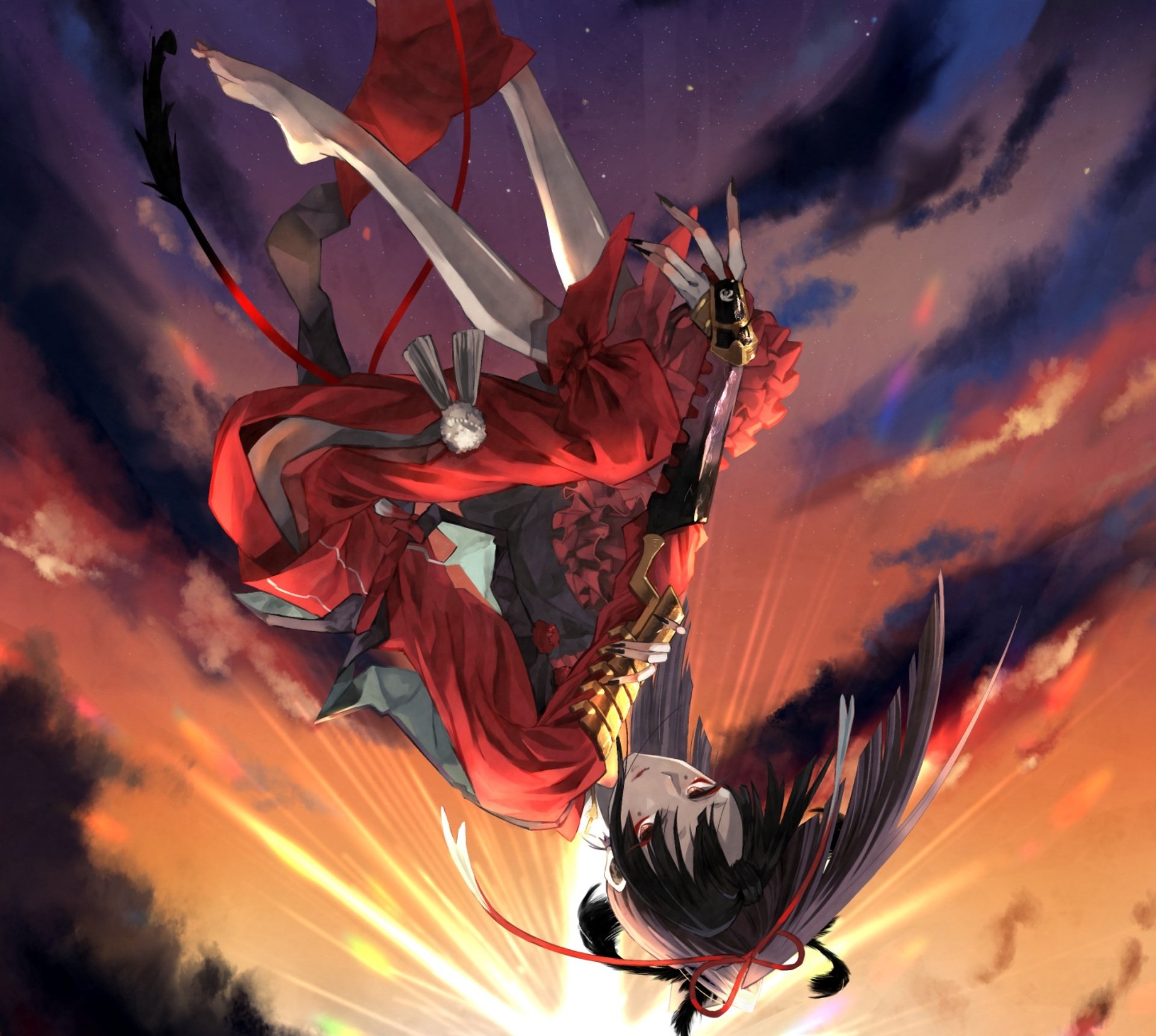 Download Kogarasumaru (Touken Ranbu) Anime Touken Ranbu HD Wallpaper by 染赤