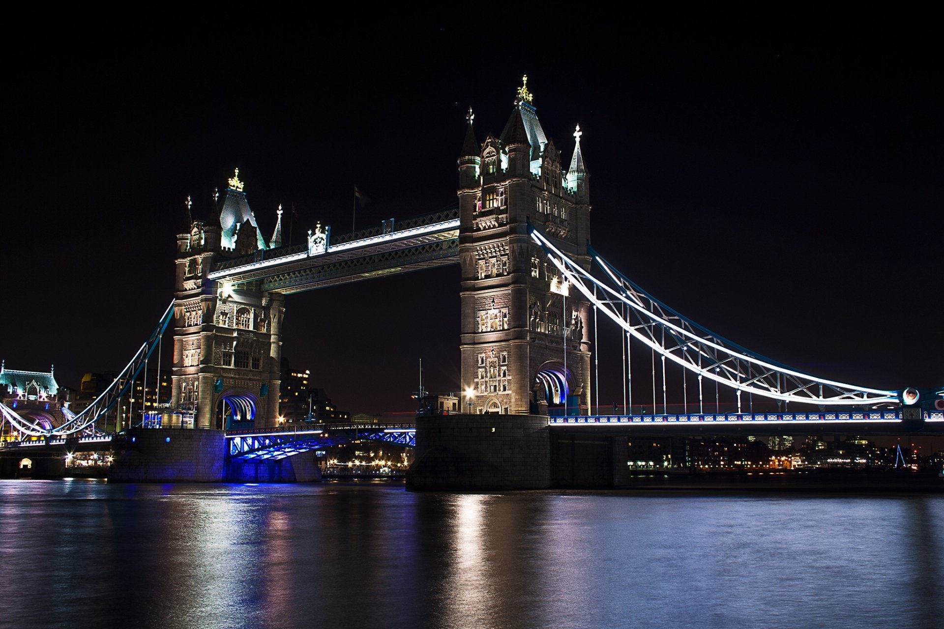 Download London Bridge Night Man Made Tower Bridge HD Wallpaper