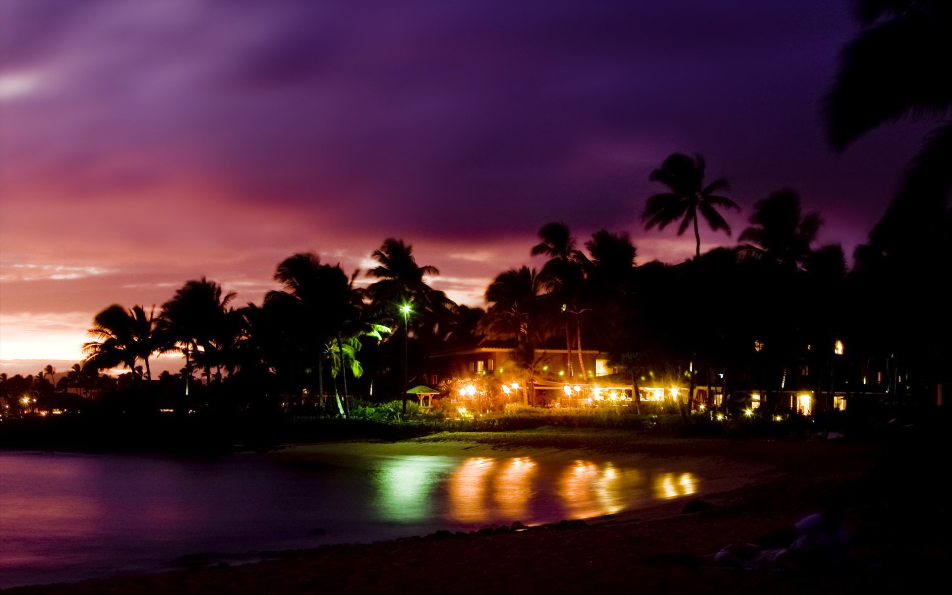 Twilight Beach Photo — HD Tropical Wallpaper