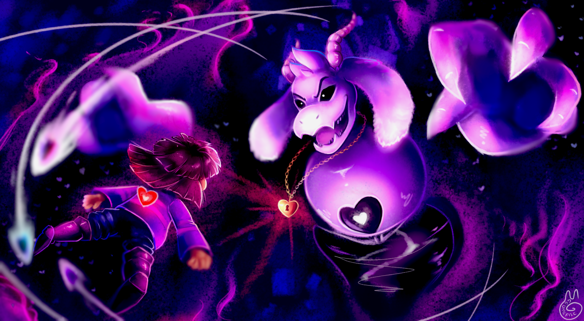 Undertale HD Wallpaper: Frisk & Asriel’s Epic Encounter