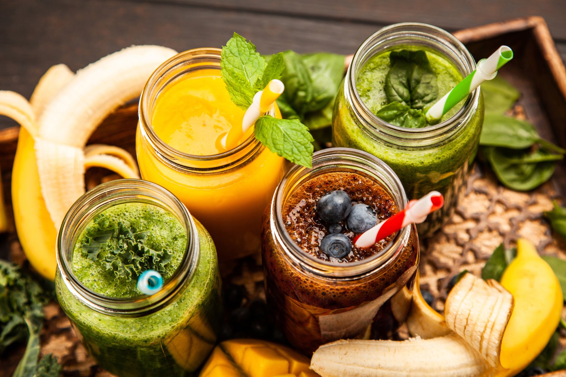 Download Banana Fruit Drink Food Smoothie 4k Ultra HD Wallpaper ...