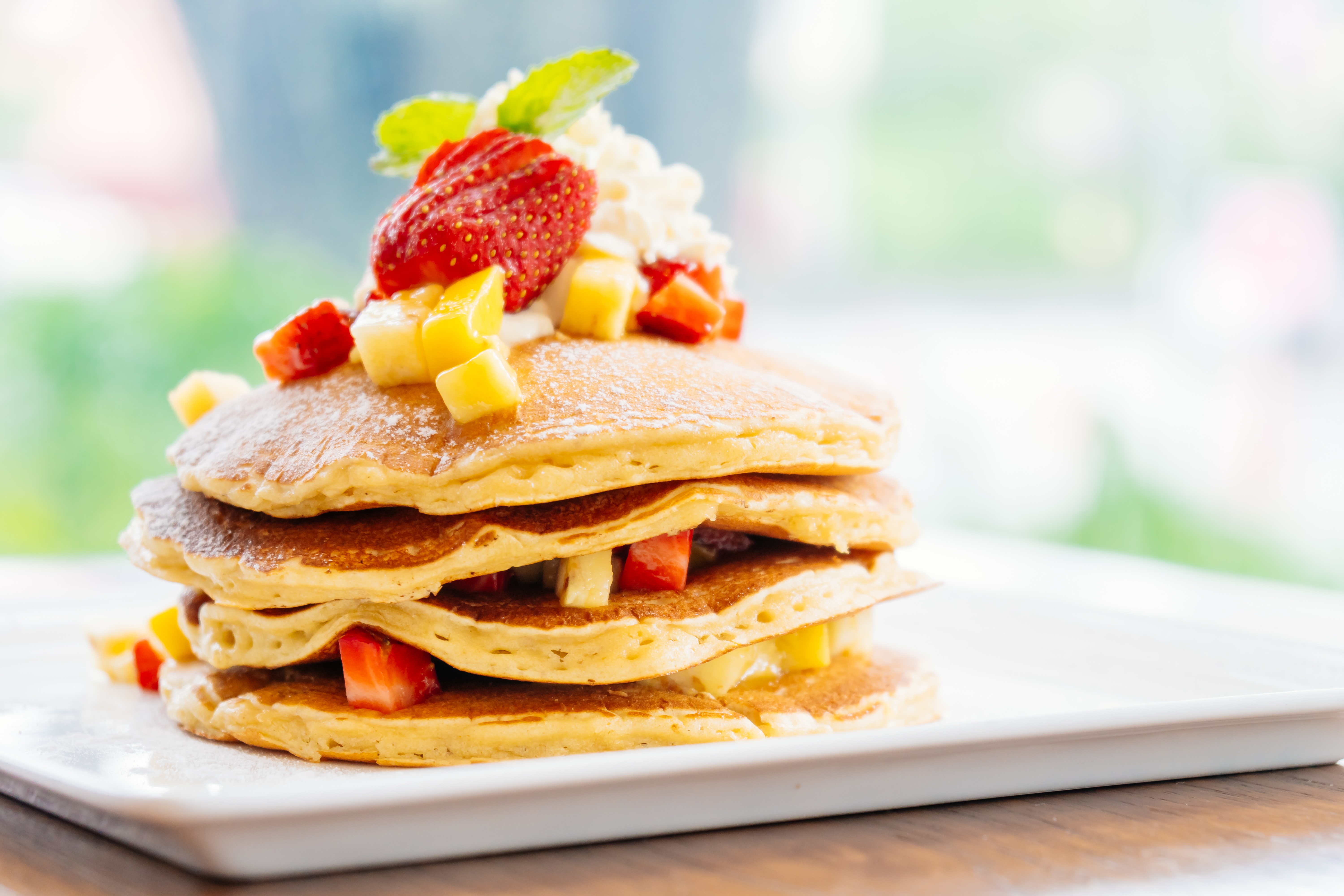 Download Breakfast Food Pancake 4k Ultra HD Wallpaper
