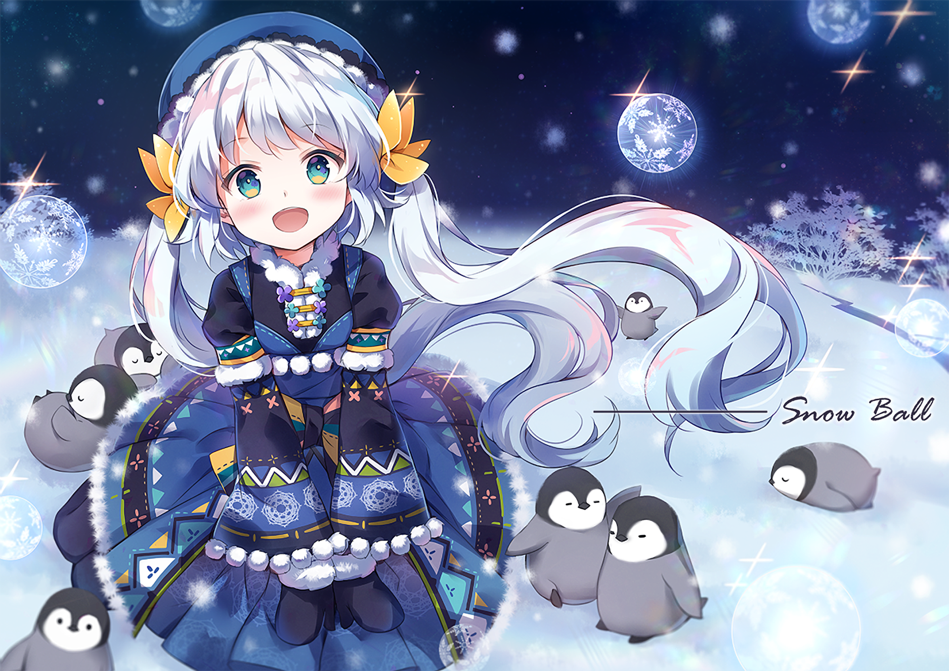 Snow Anime Wonderland HD Wallpaper by nyanya